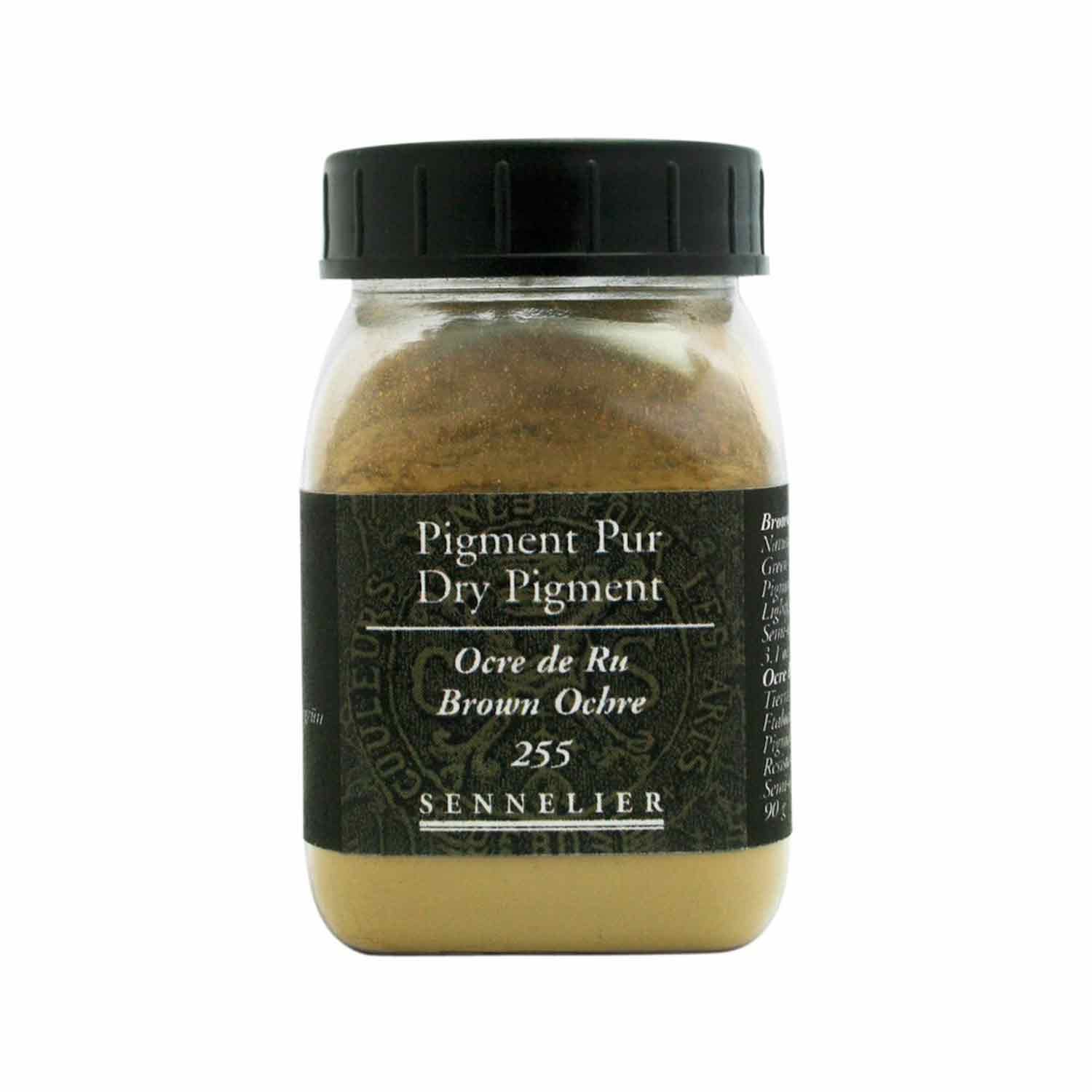 Pigment pour création de peinture - pot 90 g - Ocre de ru - Sennelier ...