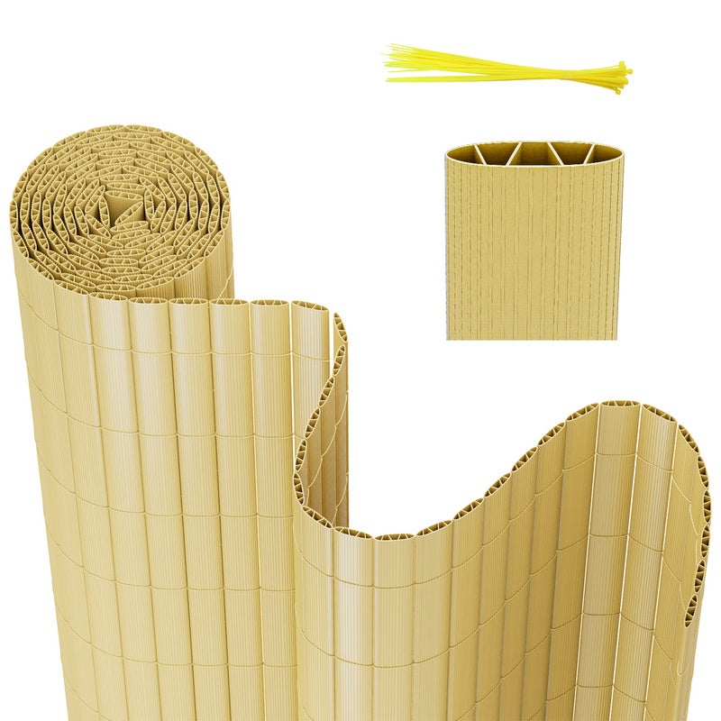 120x1000cm PVC Privacy Screen Visibility Screen con Cable Ties UV y ...