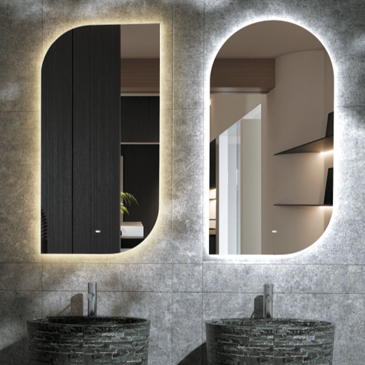 LEDIMEX - Espejo Retroiluminado Baño 110x60cm | Espejo con Luz LED y ...