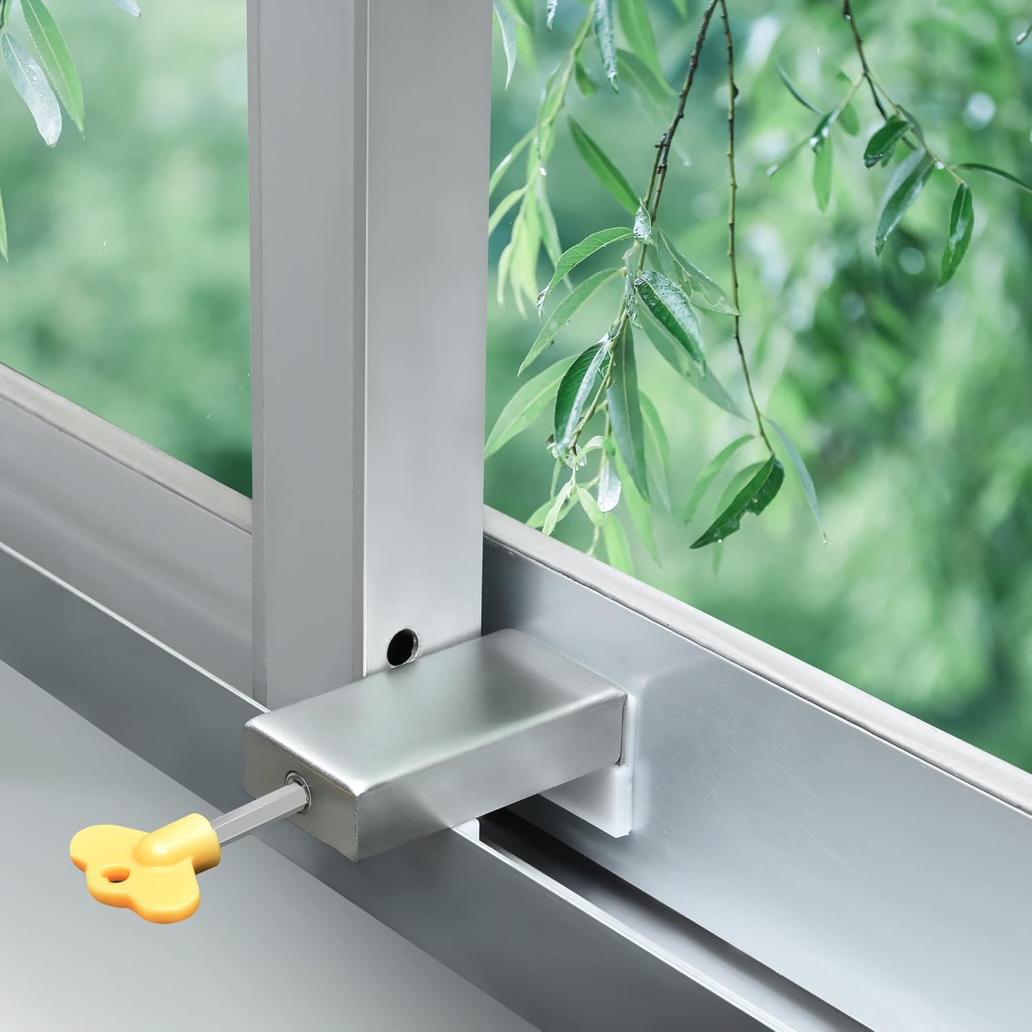 Paquete de 2 cerraduras de seguridad para marco de puerta de aleación ...