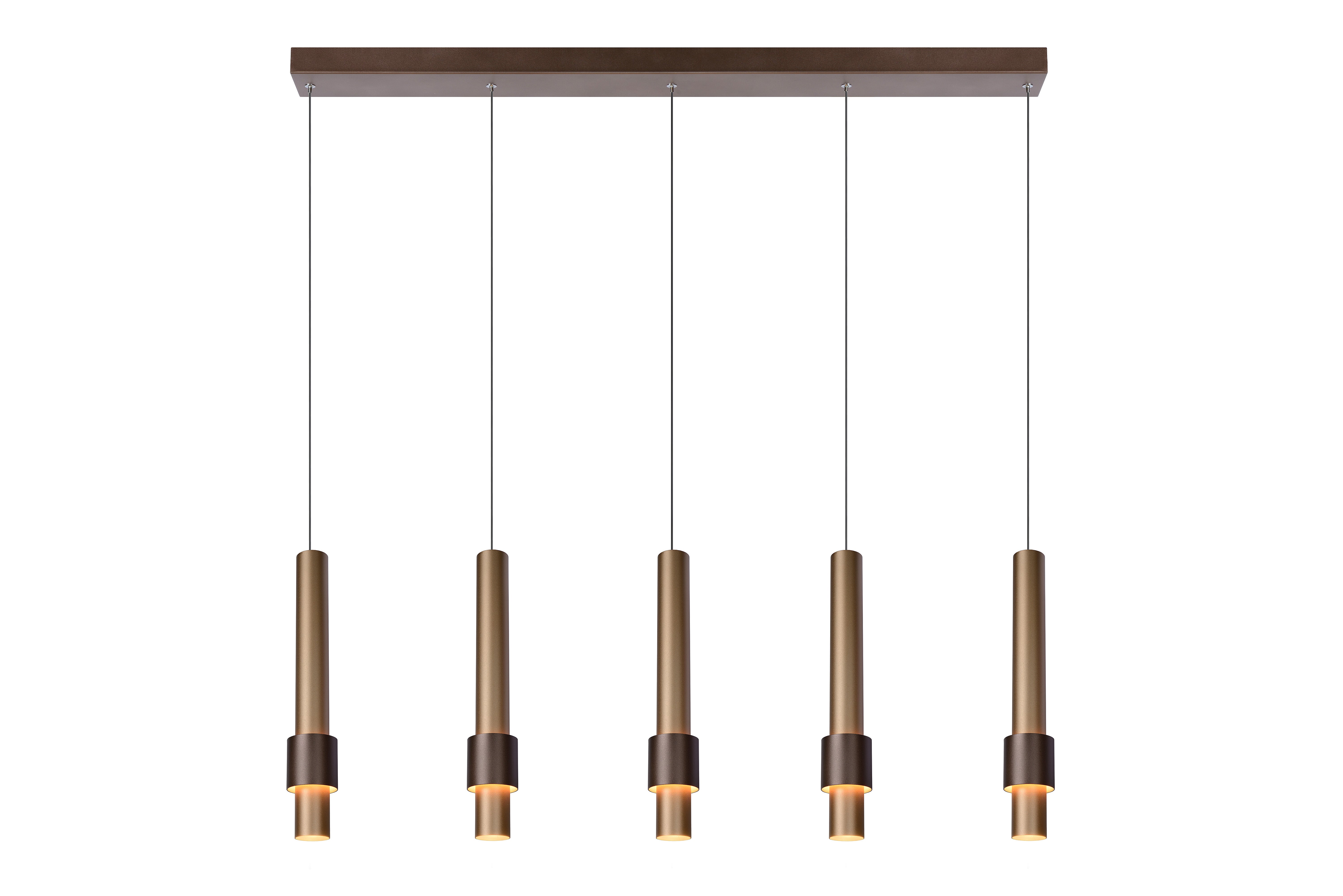 Lucide MARGARY - Suspension - LED - 5x22W 2700K - Café | Leroy Merlin