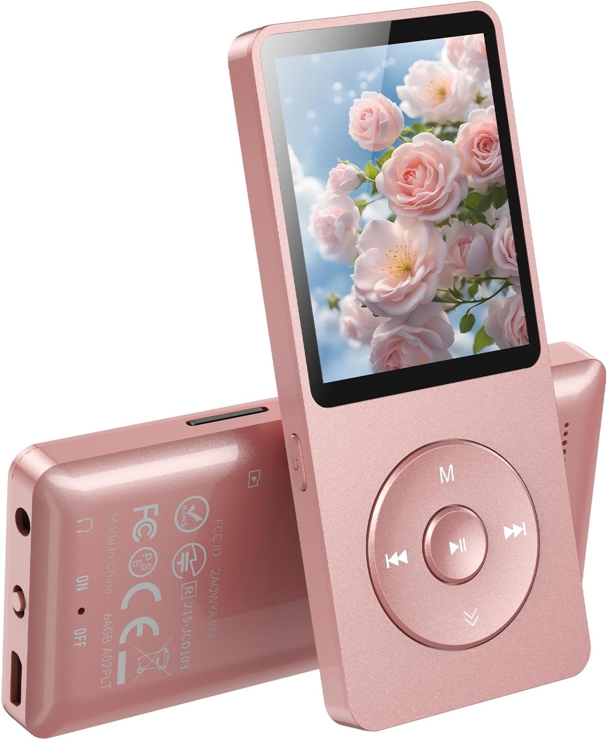 Lecteur MP3 AGPTEK 64 Go Bluetooth 5.3 avec haut-parleur, sans perte ...