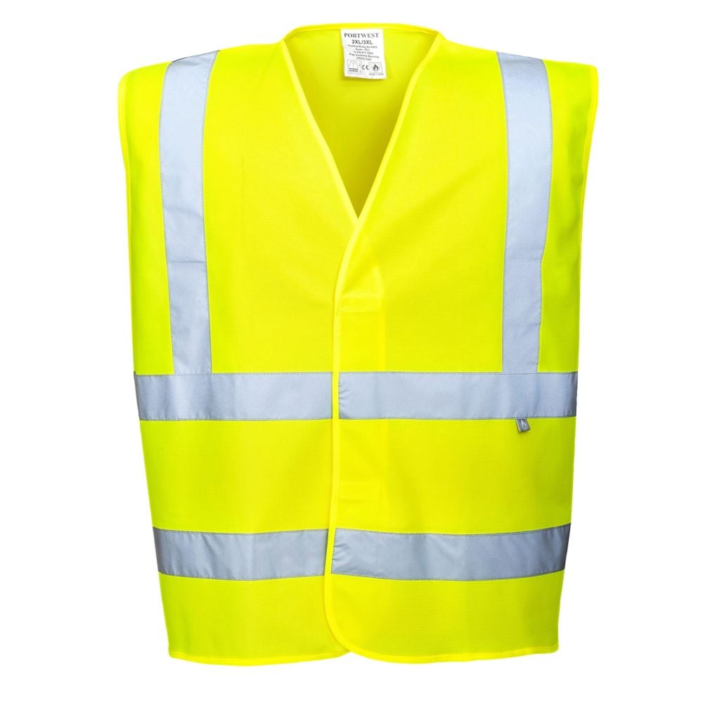 Gilet haute visibilité retardateur de flamme Portwest Bizflame EN ISO ...