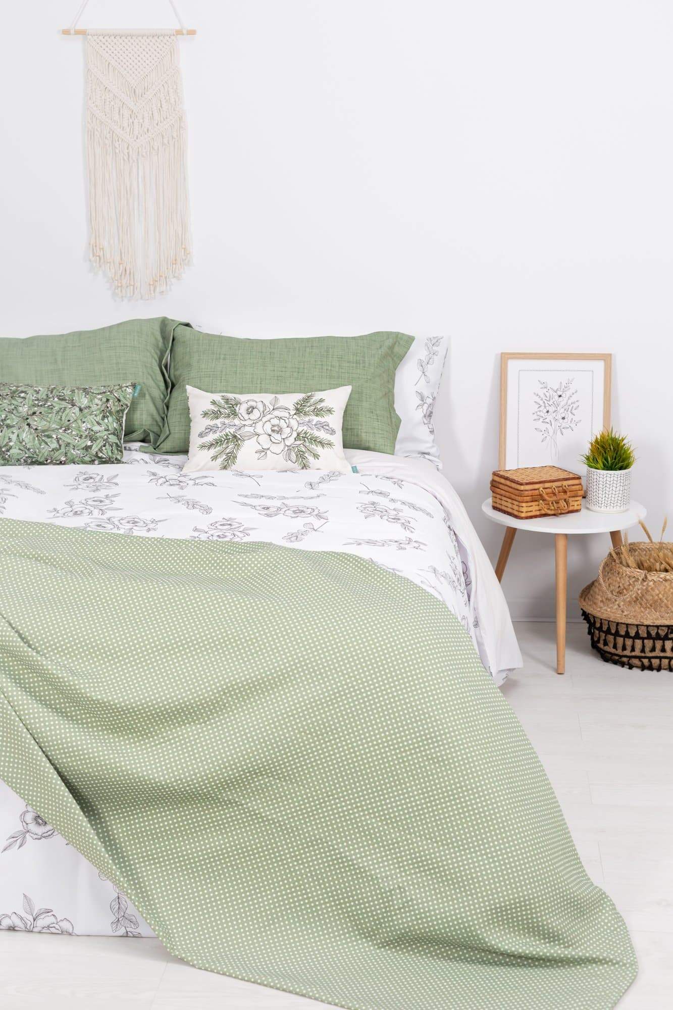 Colcha Topos Verde - Cama160 | Leroy Merlin