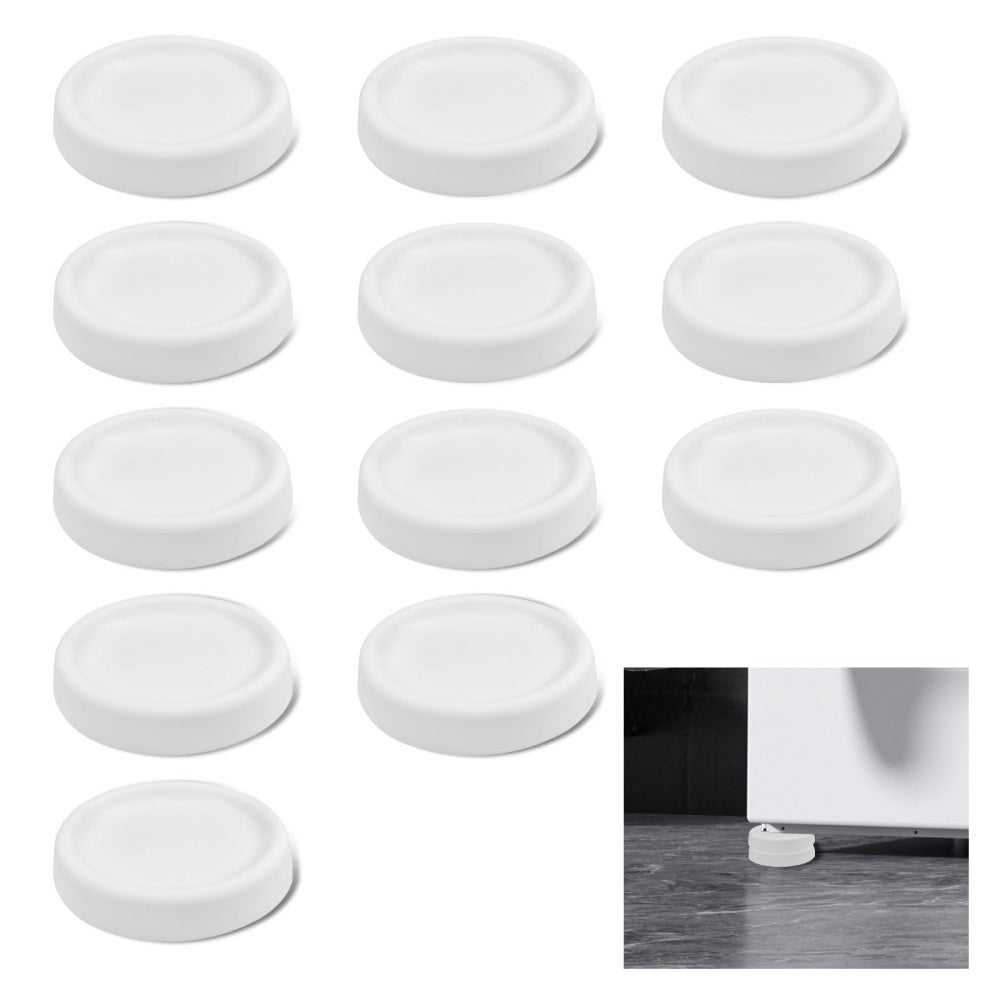 12 Pièces Patins Anti-Vibration Blancs pour Machine à Laver, Silencieux ...