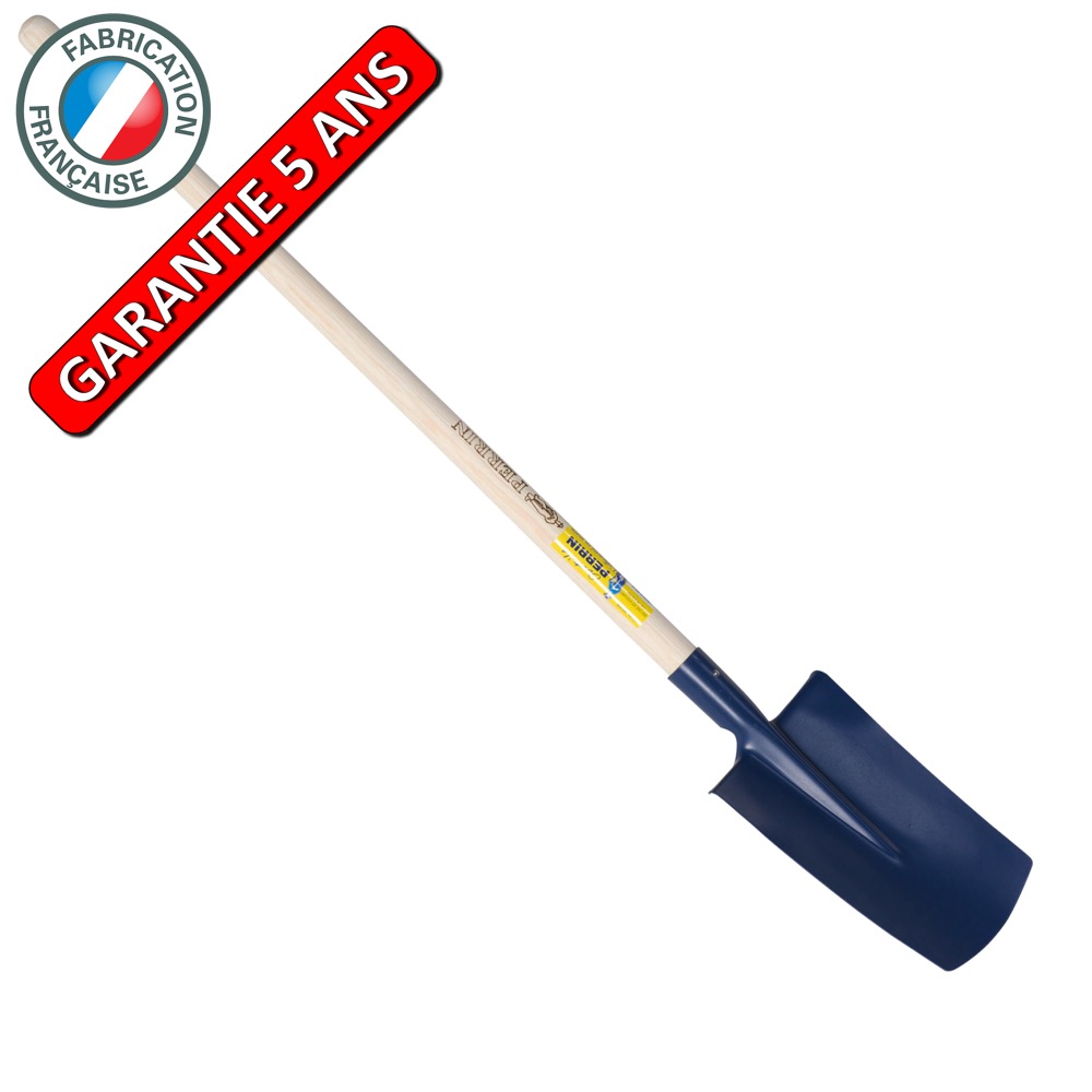 Bêche standard de 28 cm manche pomme 1,05 m, outil à main pour le ...