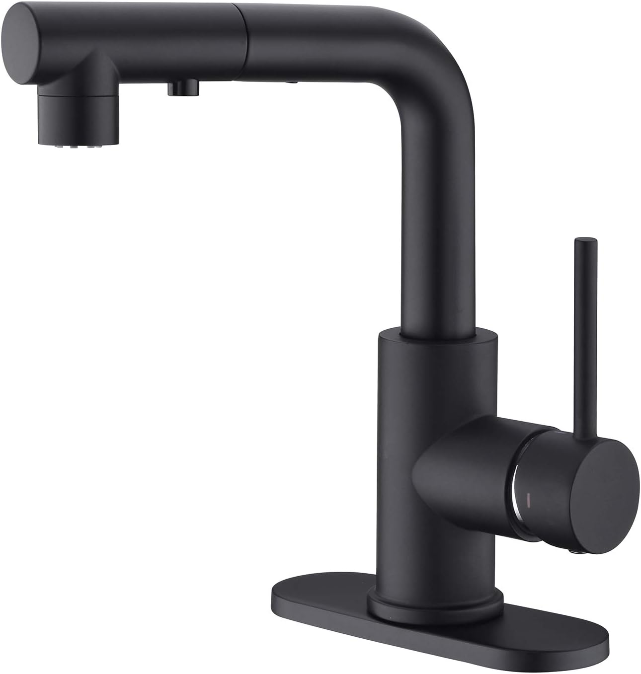 Robinet d'Évier de Cuisine Noir Avec Pulvérisateur Extractible - Mini ...