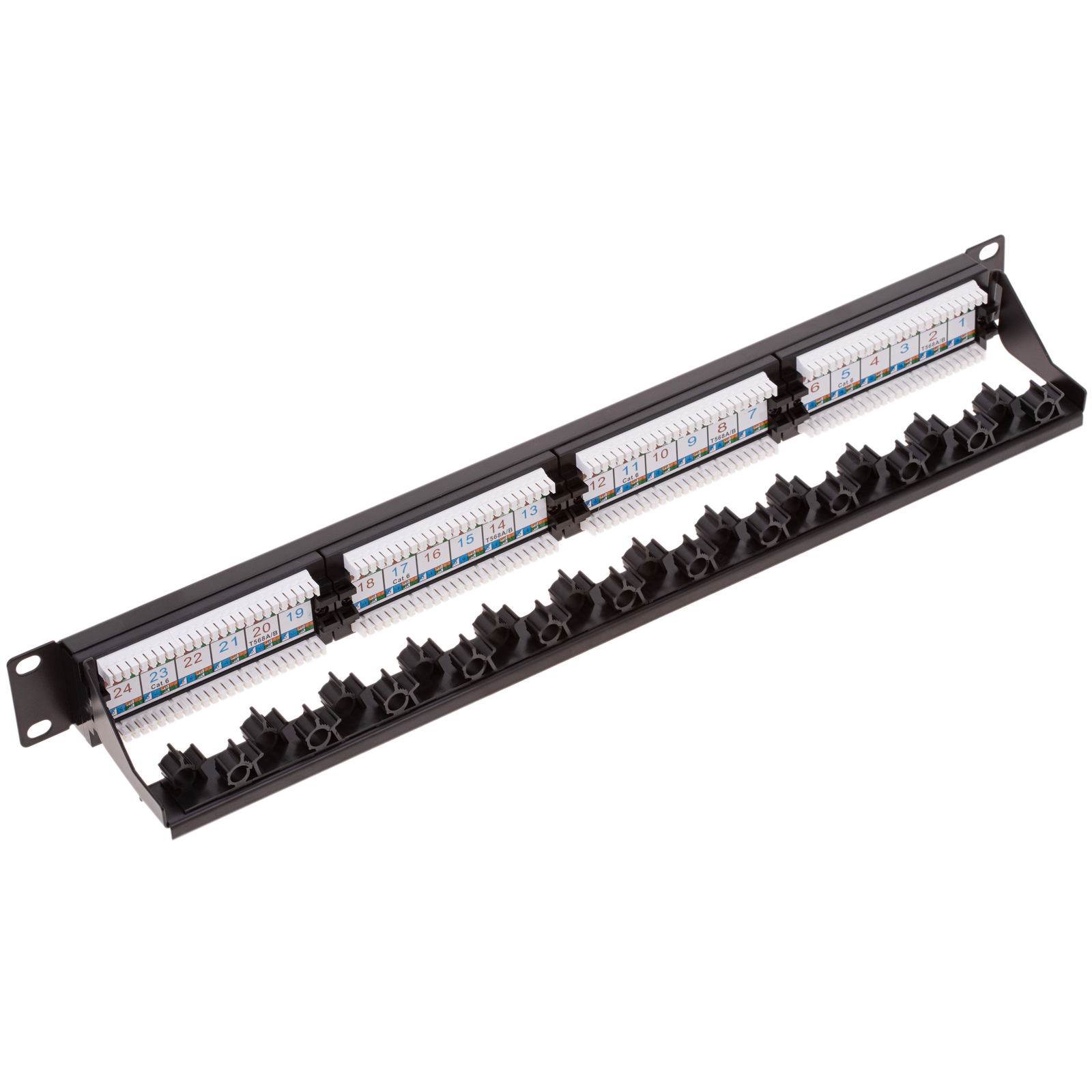 Patch panel 24 x RJ45 UTP cat.6 1Gb Ethernet | Leroy Merlin