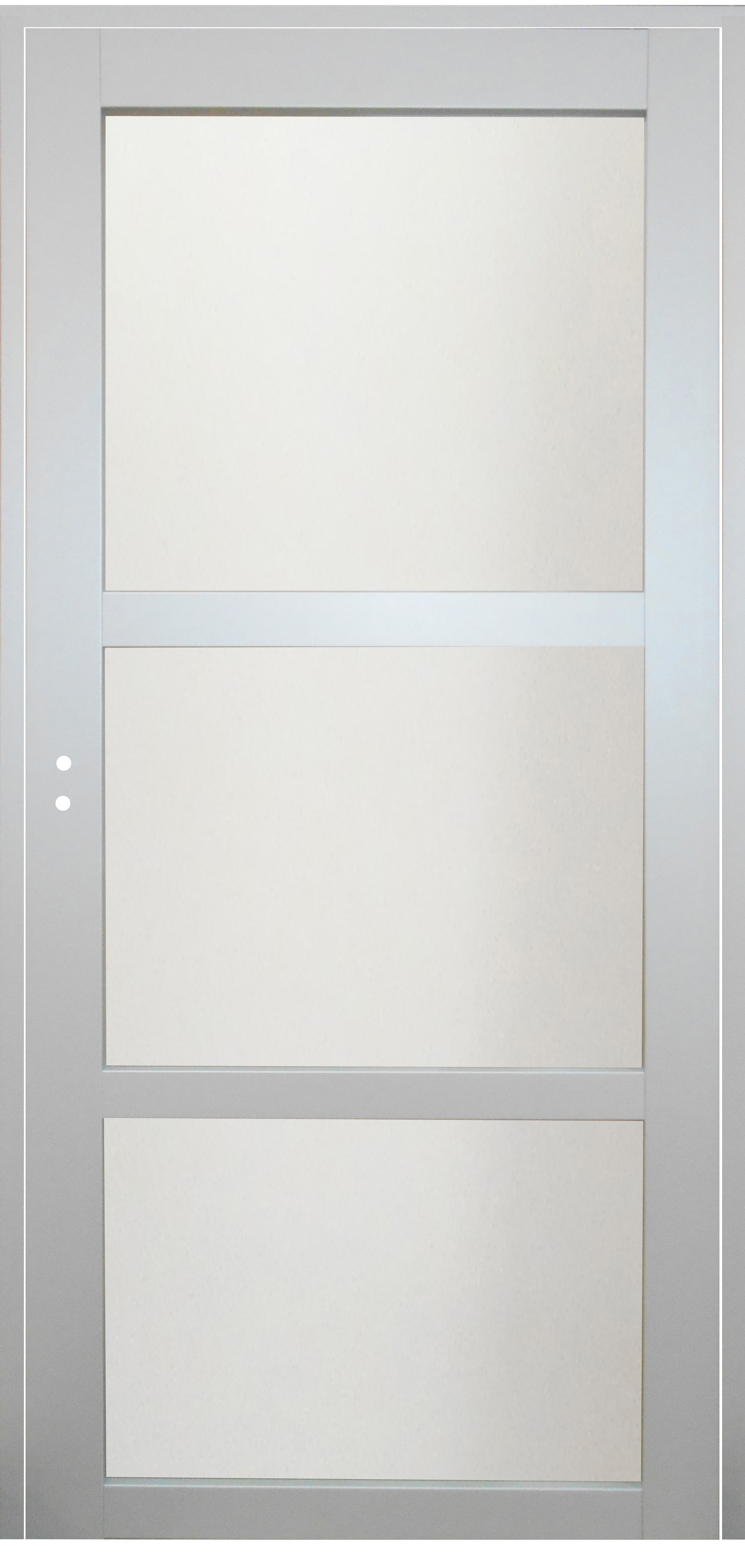 Bloc Porte Greyria Gris Clair Ral7035 Vitree H204 X L73 Poussant Droite ...