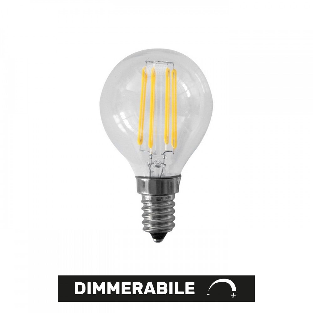 Bombilla LED mini esférica regulable de 6 W y 4000 K, E14 | Leroy Merlin
