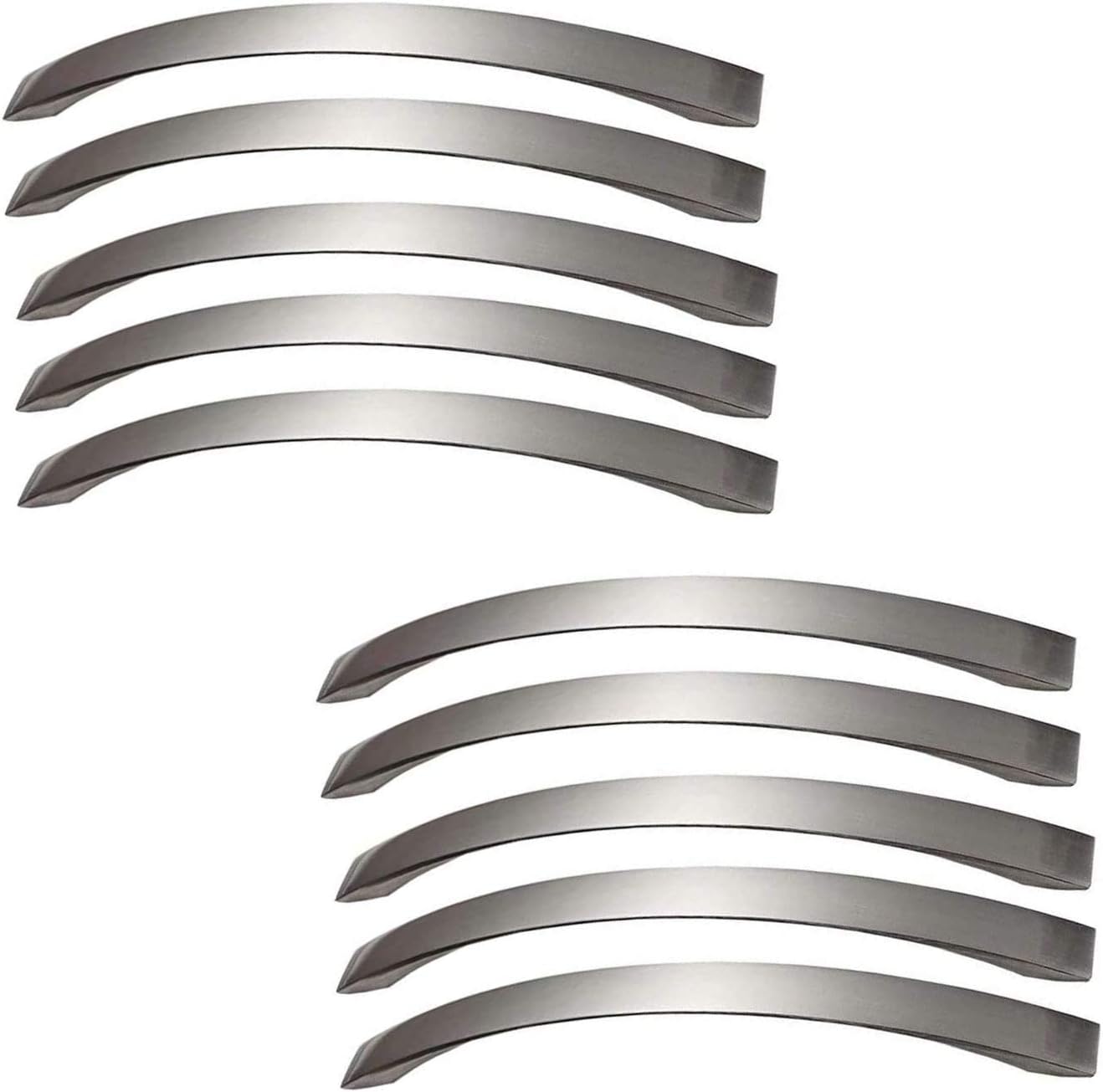 Lot de 10 poignee de meuble cuisine - chromées- Poignées de porte ...