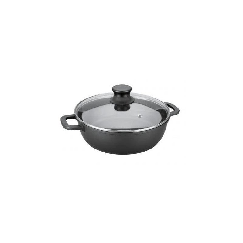 Cazuela Baja Alum Fundido Con Tapa Lacor 32 Cm-Induccion | Leroy Merlin