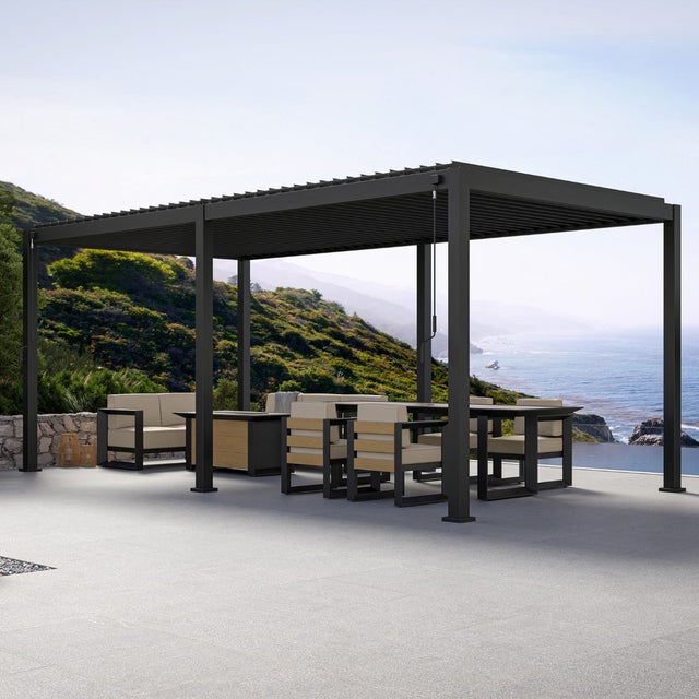 Pergola alu 6x3 au meilleur prix | Leroy Merlin