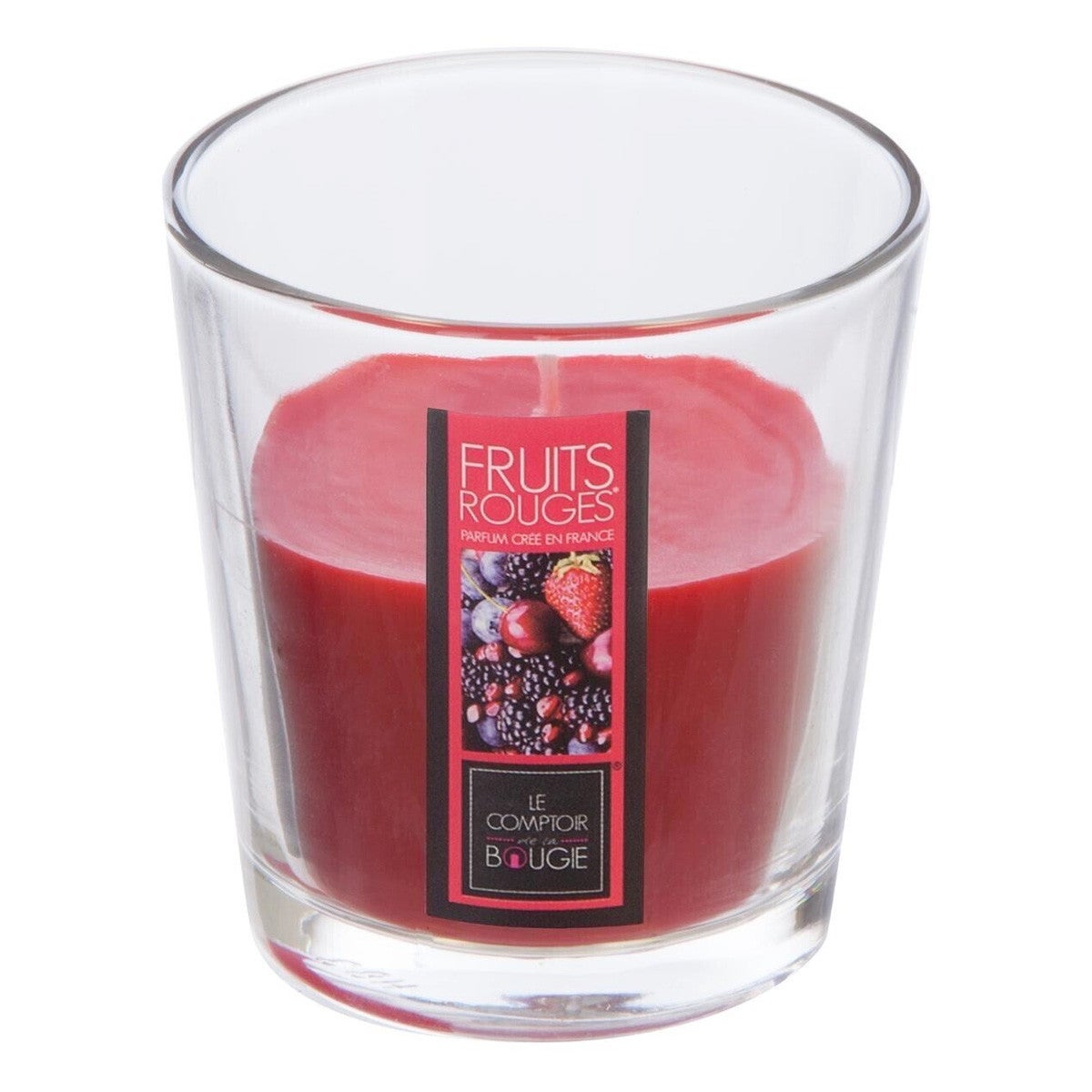 Bougie Parfumée en Verre "Nina" 90g Fruits Rouges | Leroy Merlin