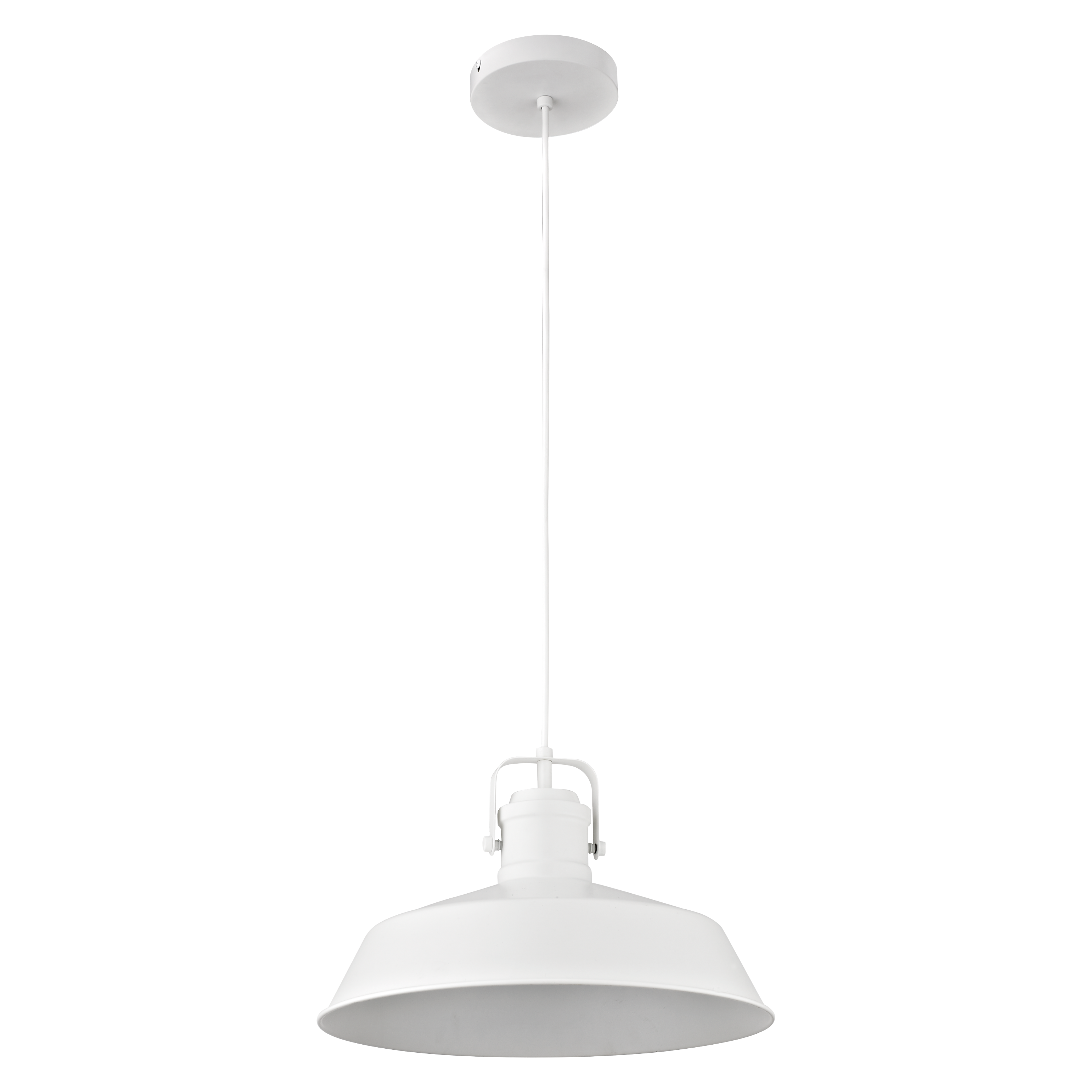 Lámpara de techo de metal blanco PIAF - 1 x E27 - D. 36 cm - INSPIRE ...