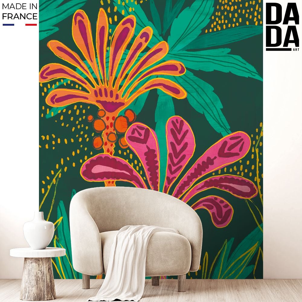 Papier peint préencollé "Éclat de couleurs" 190x250cm - Fabriqué en ...