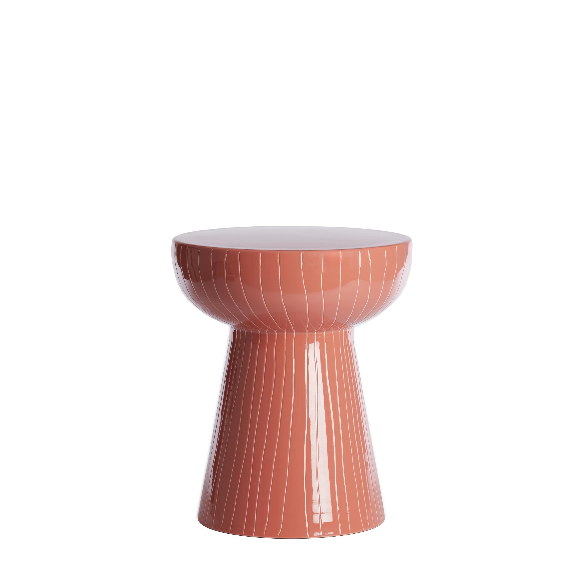 Light & Living Table d'appoint Nunoa - Rouge clair - Ø35cm | Leroy Merlin