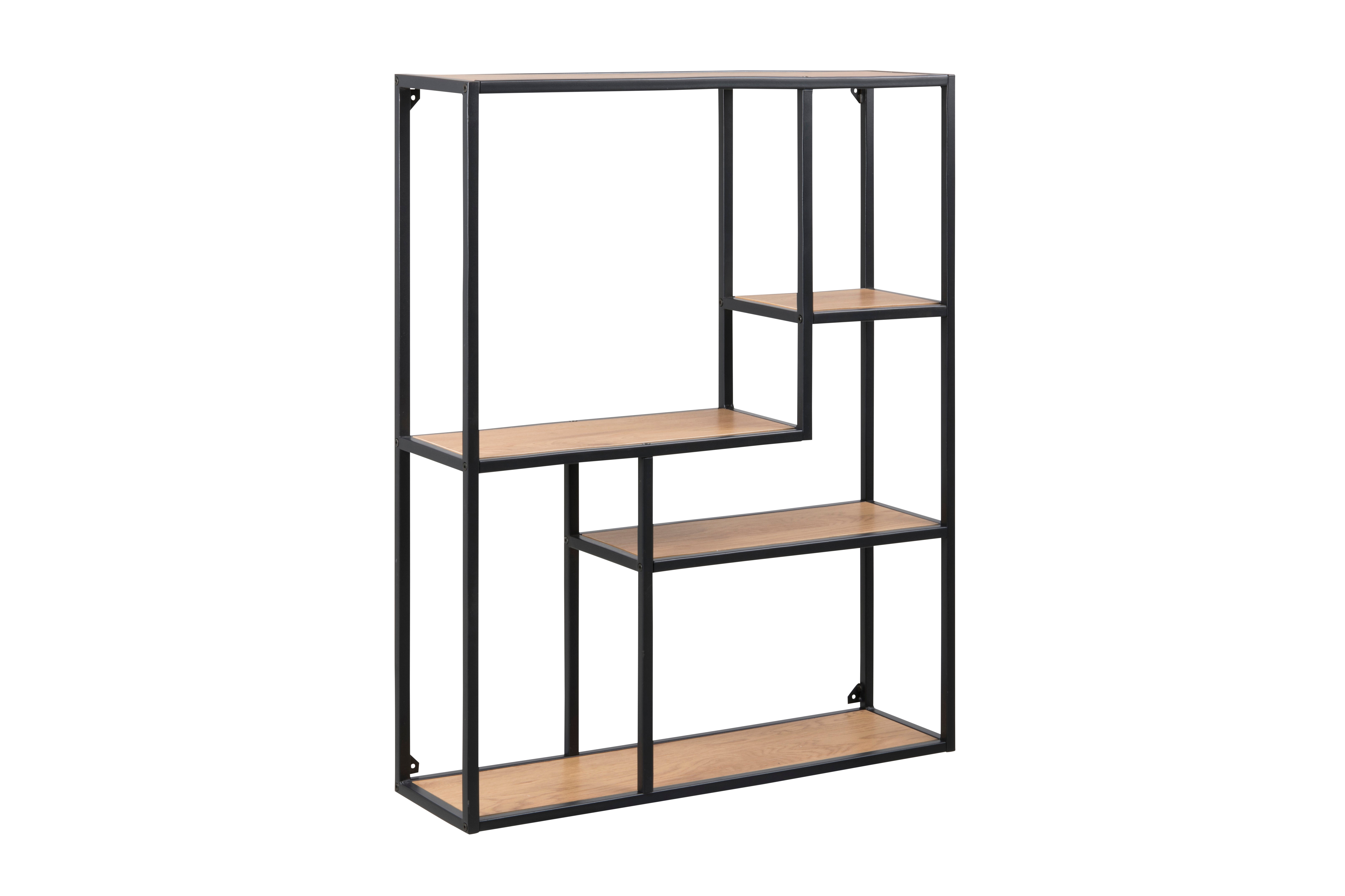 Sea Bibliothèque avec 5 tablettes de rangement, en chêne sauvage et ...