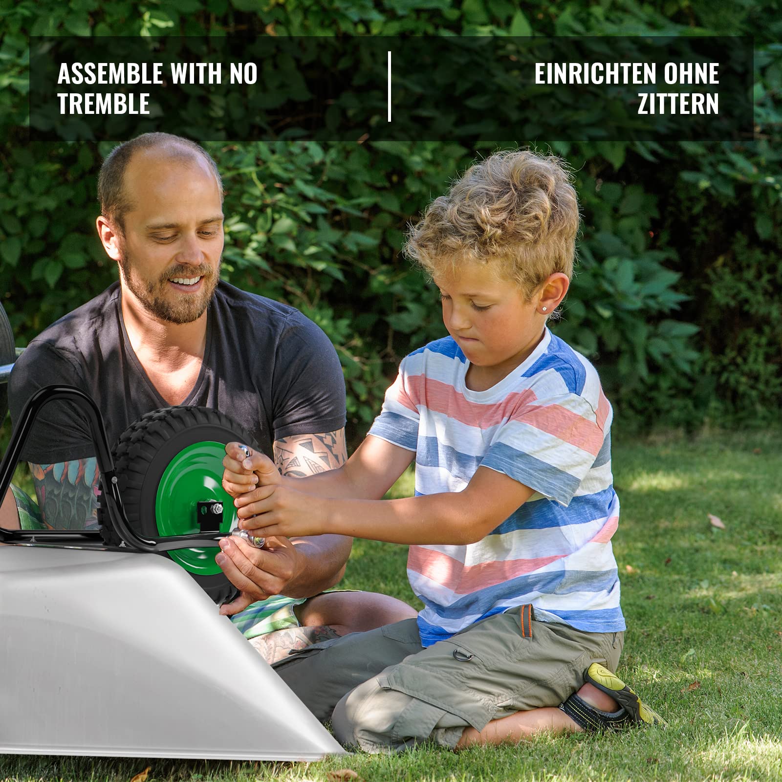 TIMBERTECH® Brouette de Jardin - Charge Max. 210 kg, Pneumatique Ø 40 ...