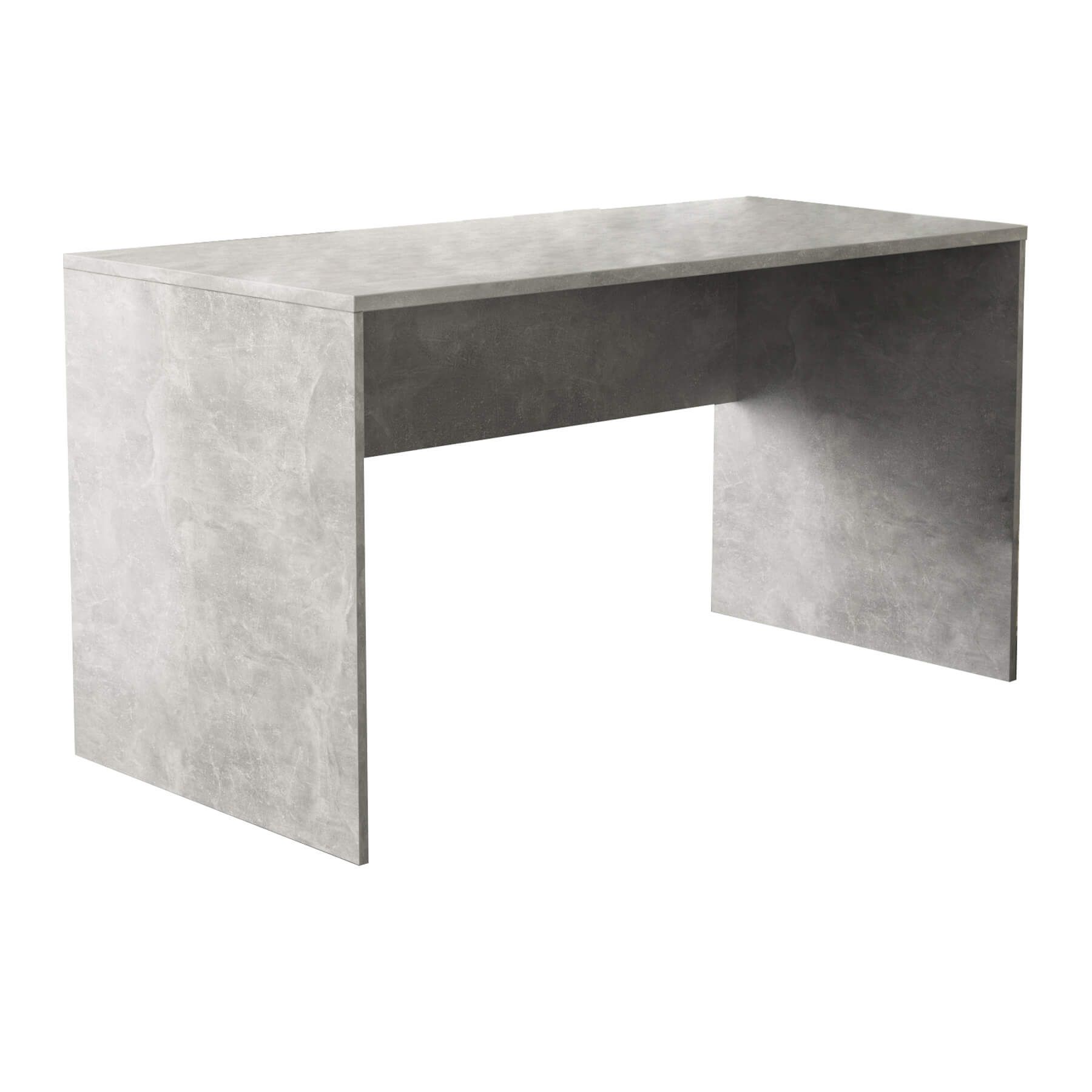 Milani Home - scrivania moderna 139 x 75 x 68 cm, color cemento, per ...