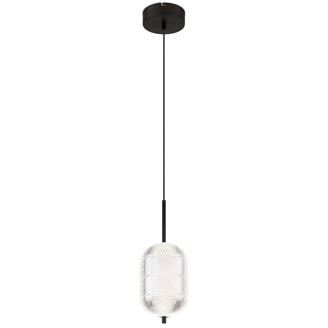 Globo Kurius Lámpara de techo colgante delgada LED negro mate 3000 ...