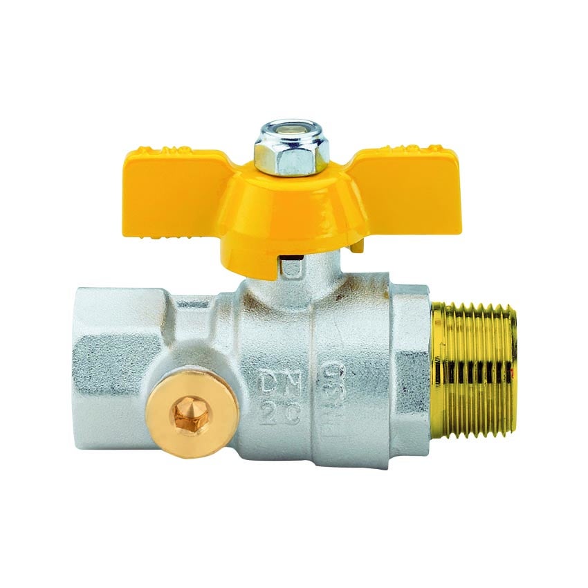 Robinet à boisseau sphérique pour gaz 1/2 "mf | Leroy Merlin