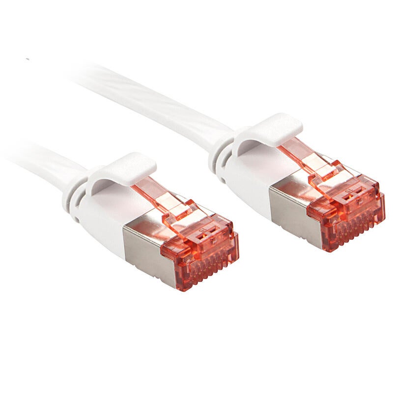C ble r seau Lindy cat6 u/ftp flachband blanc 1,00m | Leroy Merlin