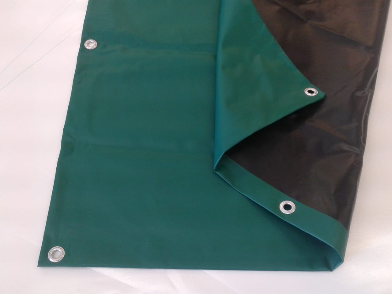 Conjunto de 3 Lonas Pesadas con Ojetes 240g Verde 4x5m | Leroy Merlin