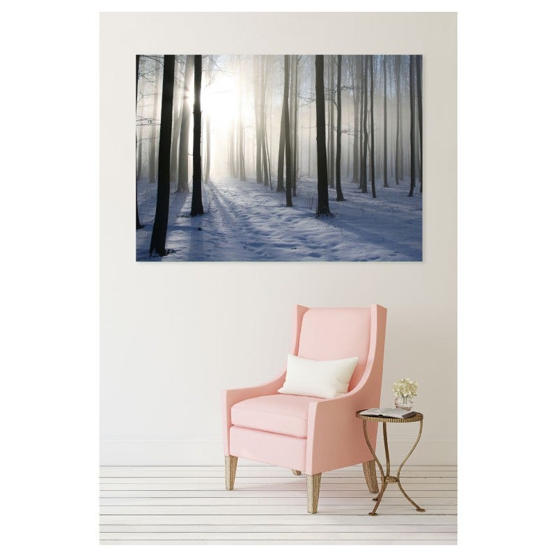 Tableau toile en kit FORET D'HIVER 180 x 130 cm - Toile textile sans ...