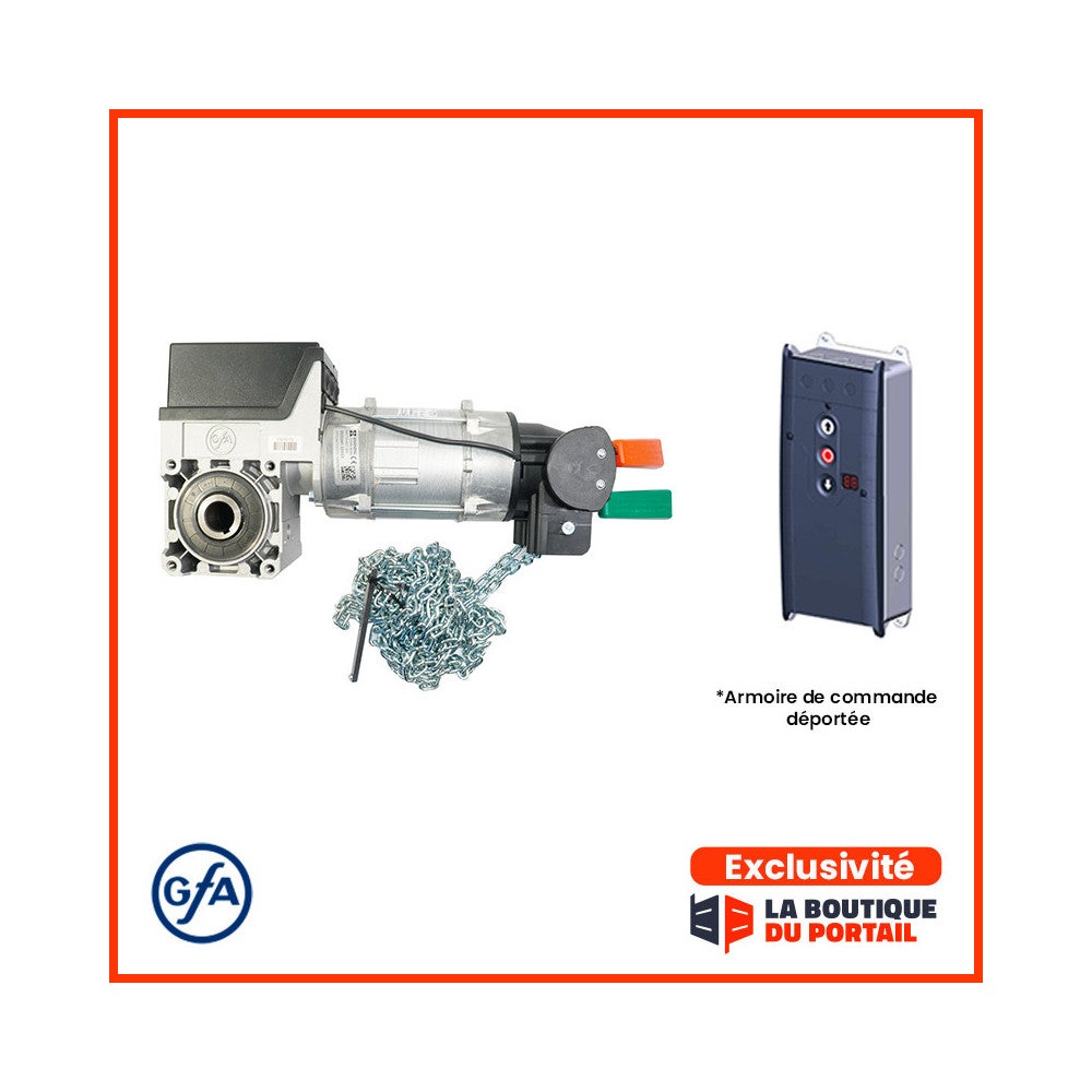 Kit Motorisation Porte Sectionnelle Industrielle 230 V Axe Ø25,4 25M² ...