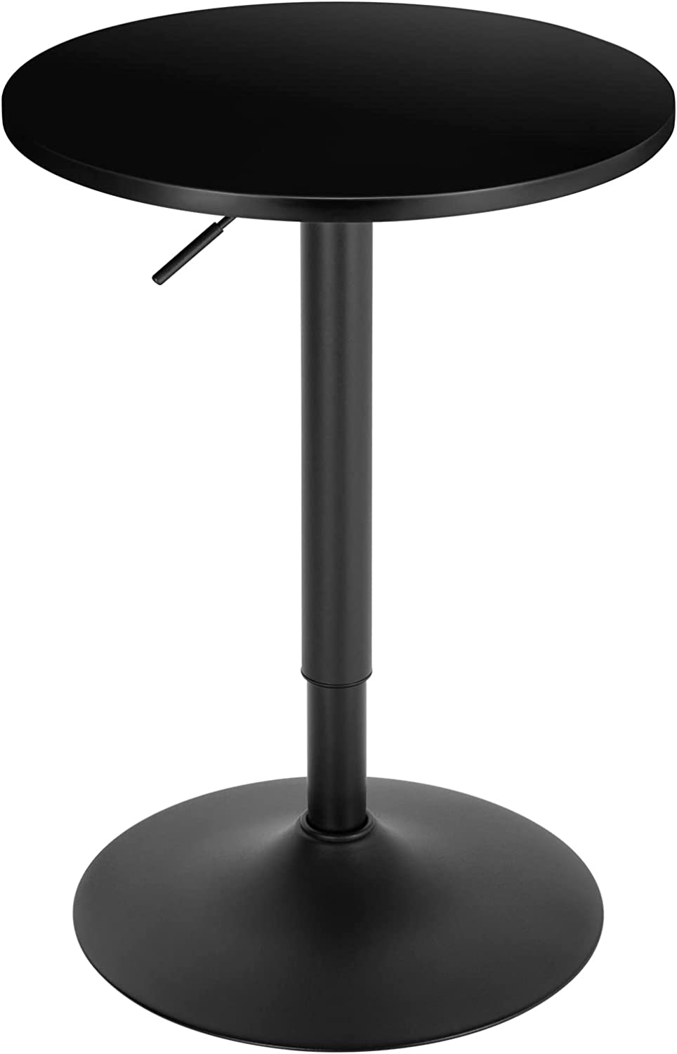 WOLTU Table de Bar Ronde,Réglable en Hauteur 69,5-91,5 cm,Pivotante à ...