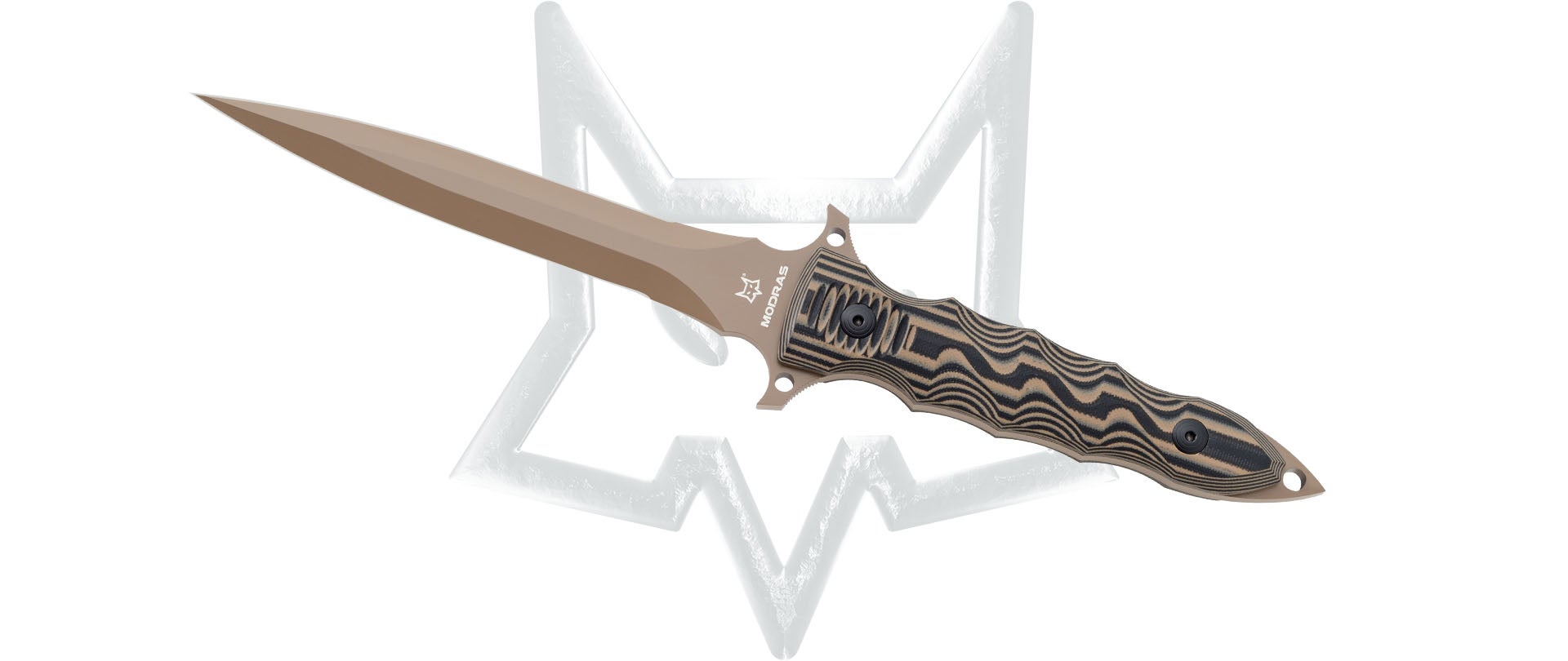 Fox Knives MODRAS Couteau fixe, BLD N690, Black / Coyote G10 HDL NON ...