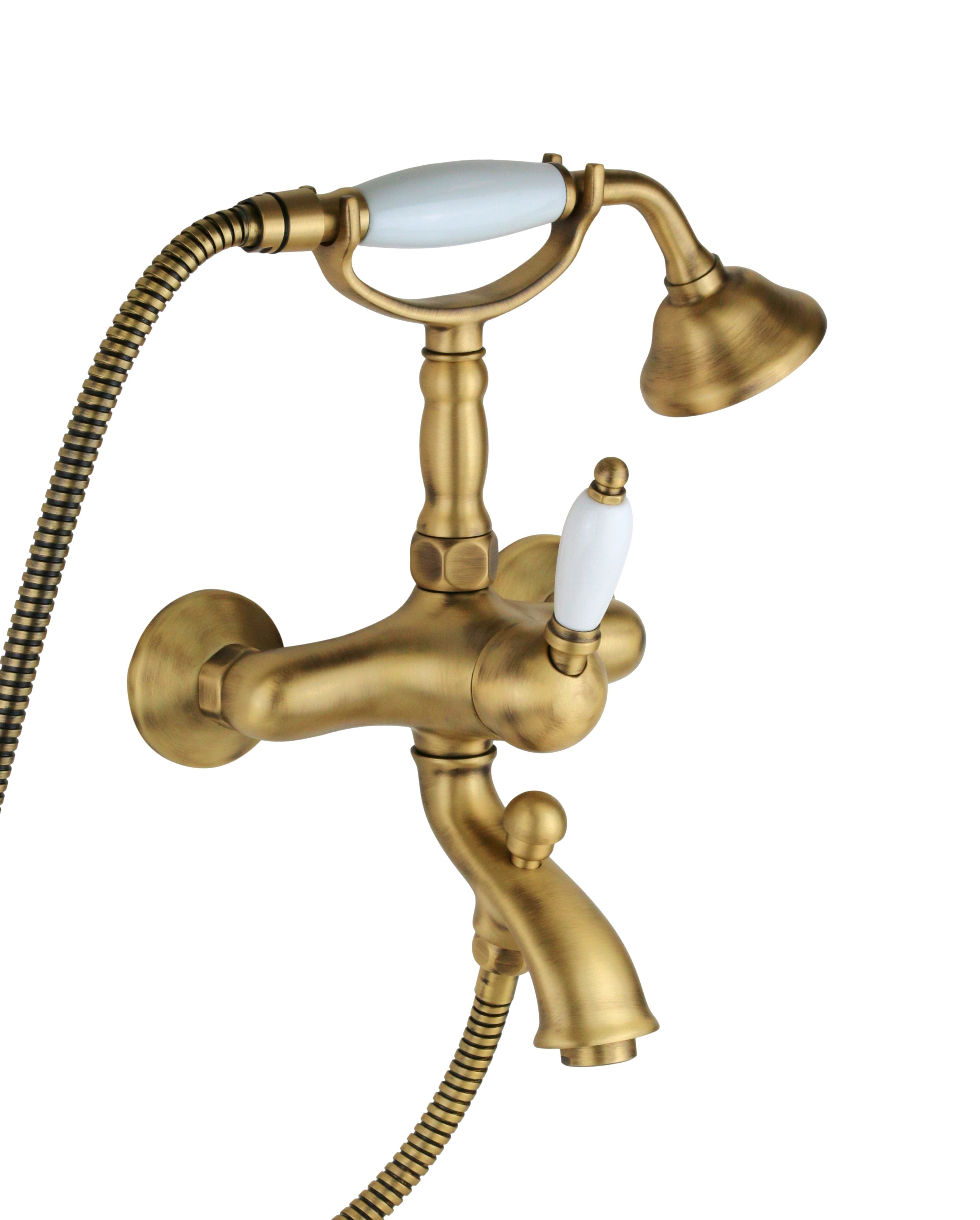 Mitigeur de bain extérieur de couleur bronze antique avec ensemble de ...
