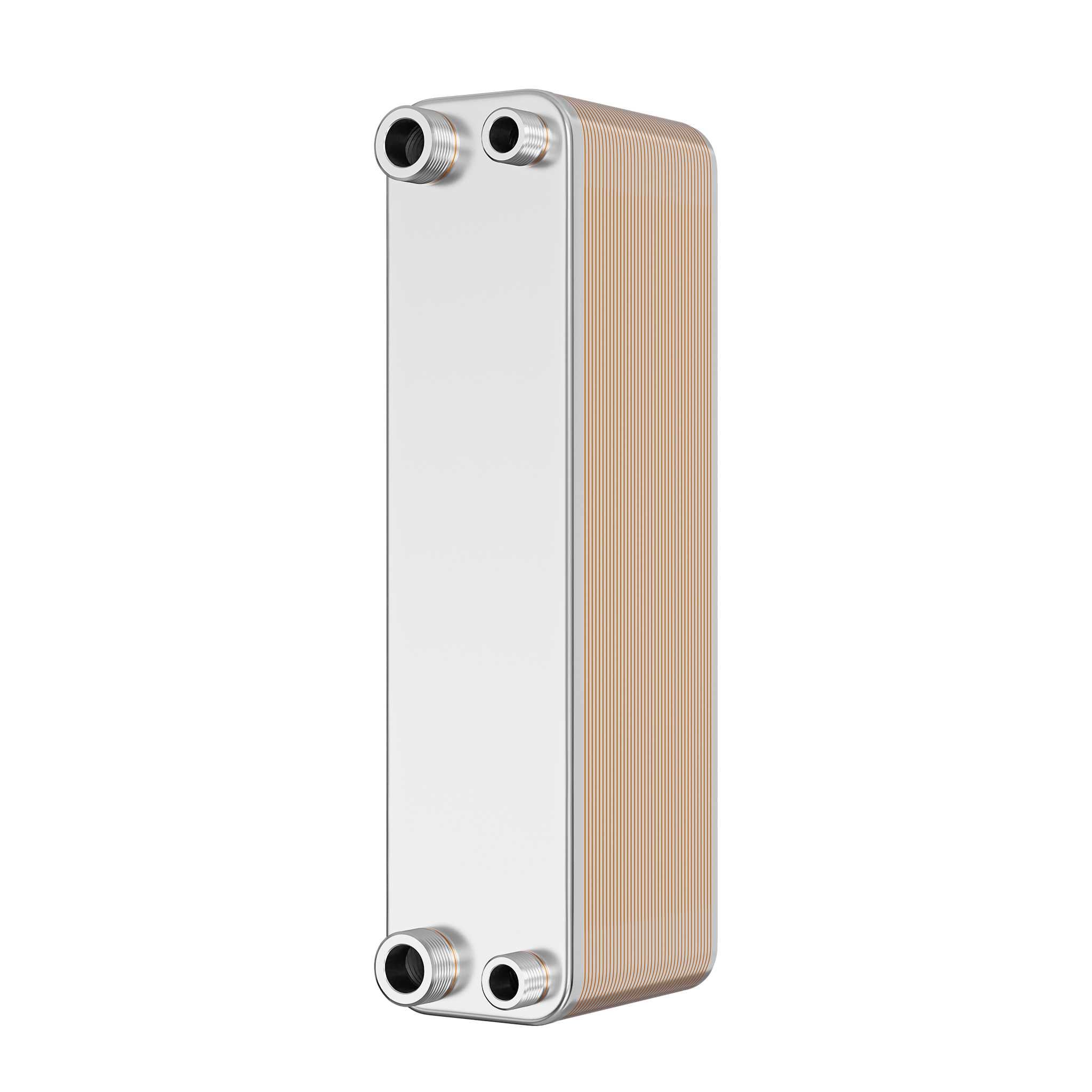 Wiltec Scambiatore a piastre saldobrasate Hrale in acciaio inox, 40 ...