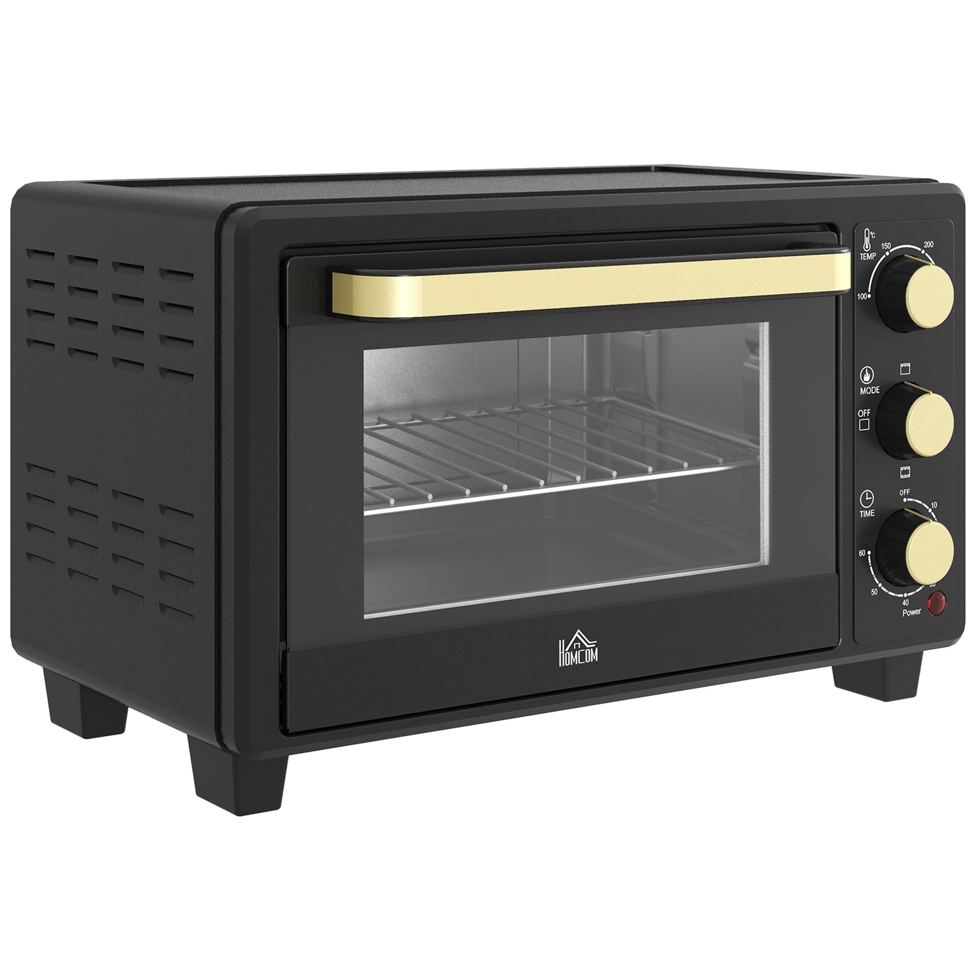 Mini Horno 16 L 1400W Mini Horno 100-230°C 60 min. Temporizador con ...