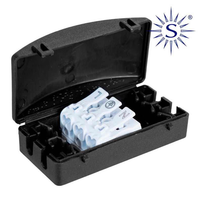 Boitier de raccordement électrique 3 fils - black series Solera | Leroy ...