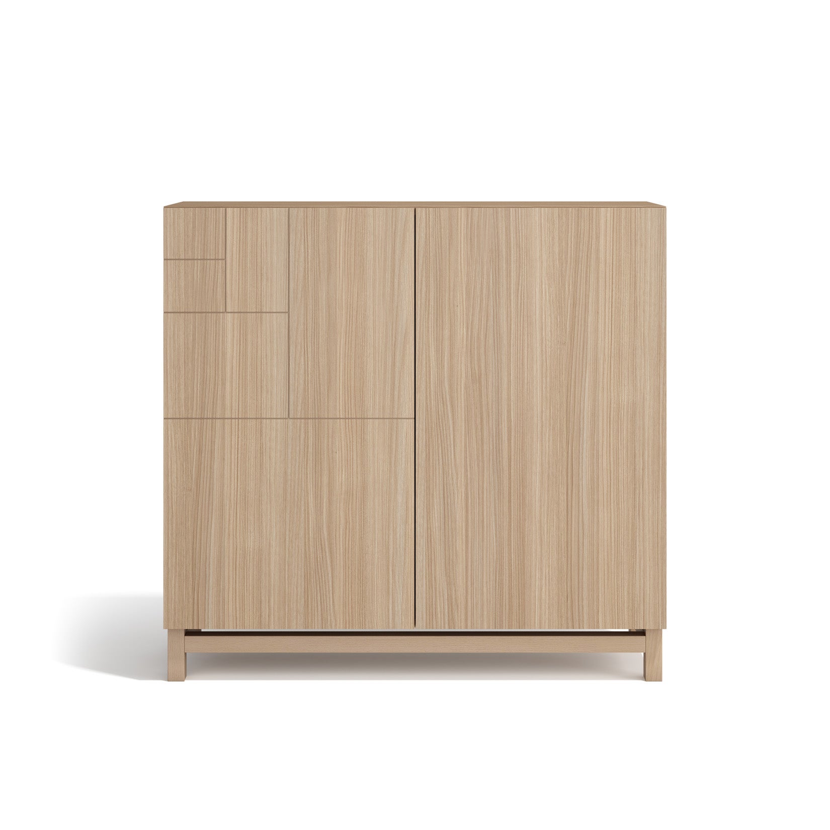 Meuble à chaussures mélamine et pieds hêtre, modèle Copenhague, coloris ...