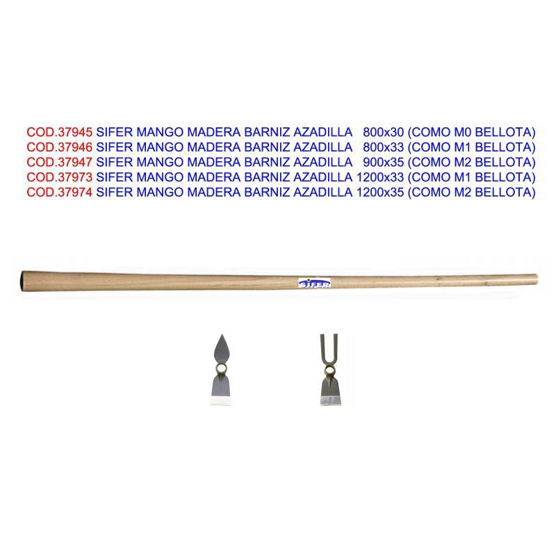 SIFER MANGO MADERA BARNIZ AZADILLA 1200x33 M1 BELLOTA | Leroy Merlin