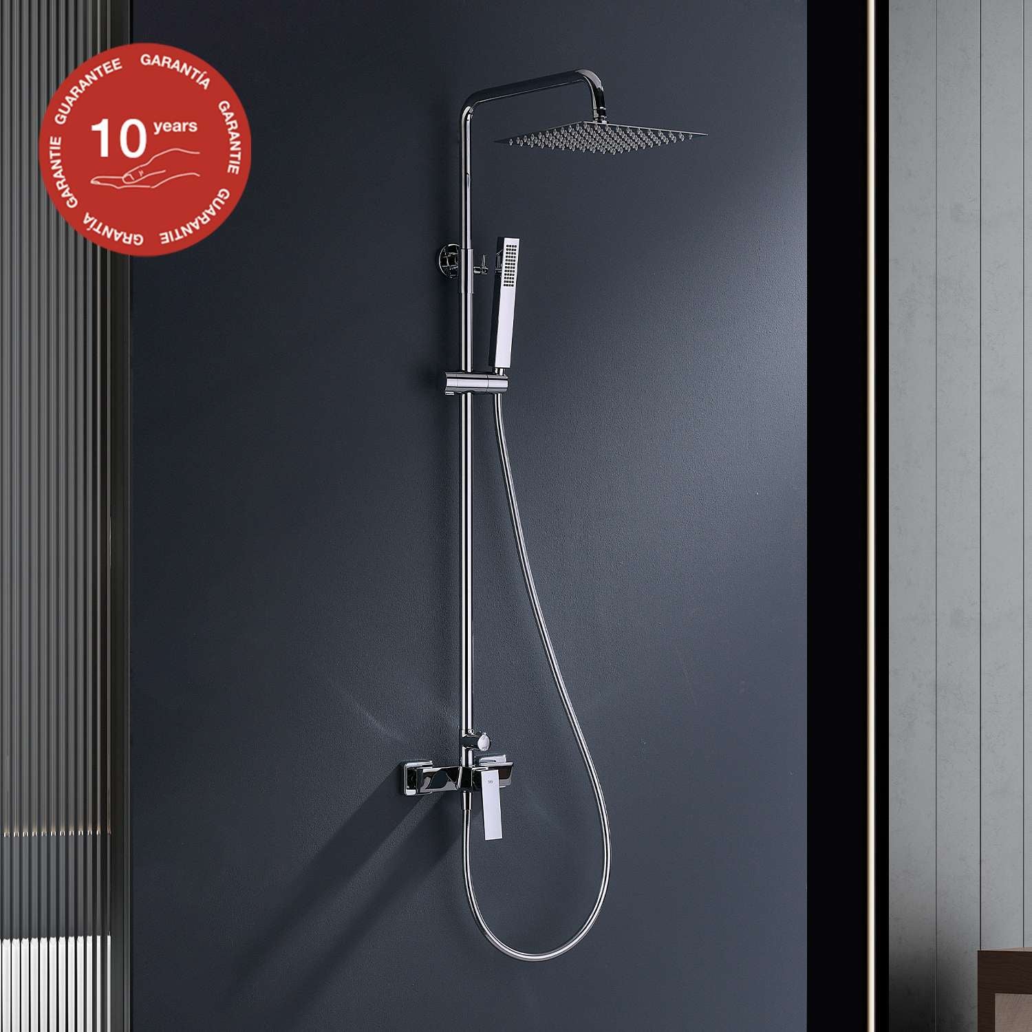 Colonne de douche mécanique avec barre extensible SKY BATH chromé série ...