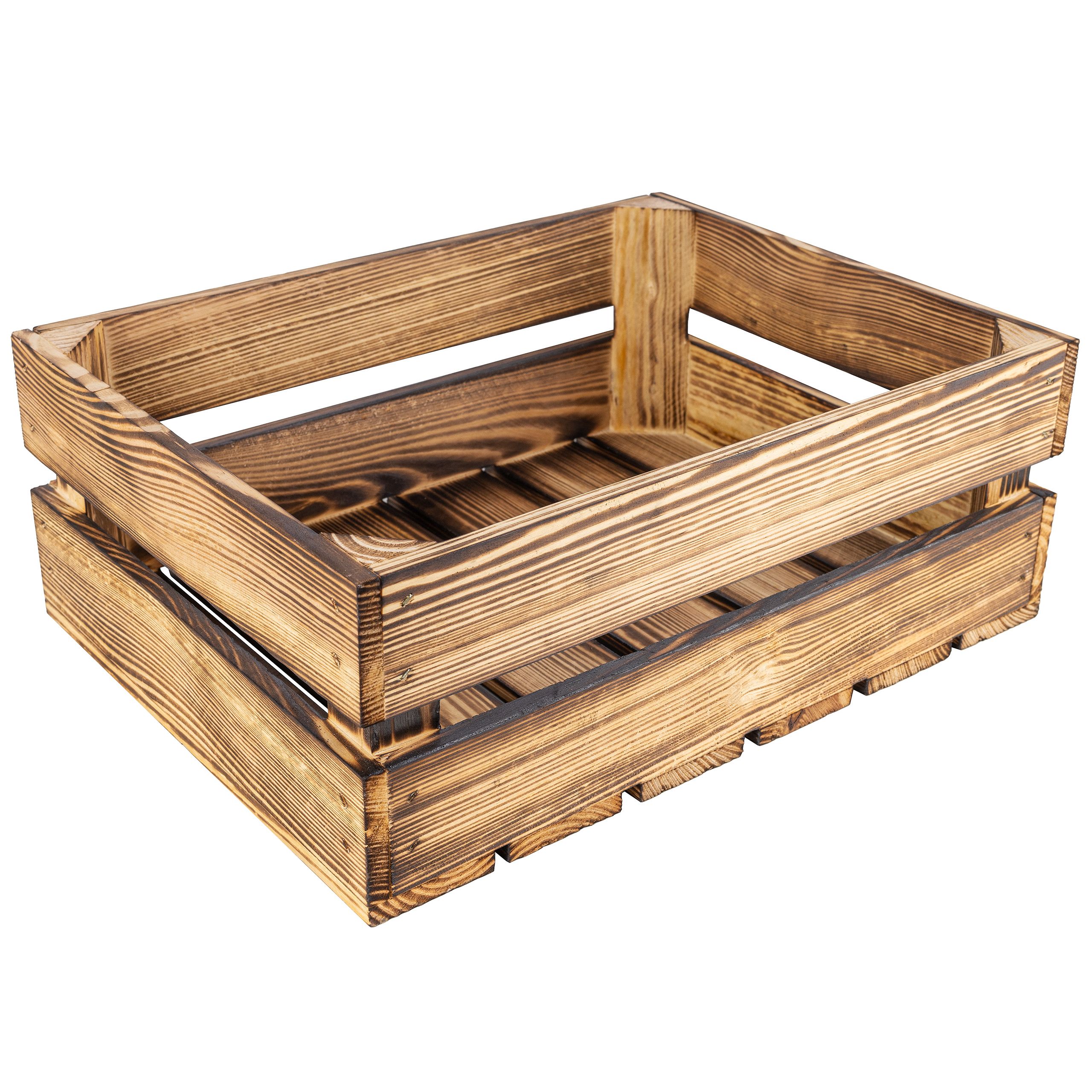 Creative Deco Caisse En Bois Flammé 40 X 30 X 15 Cm Caisse