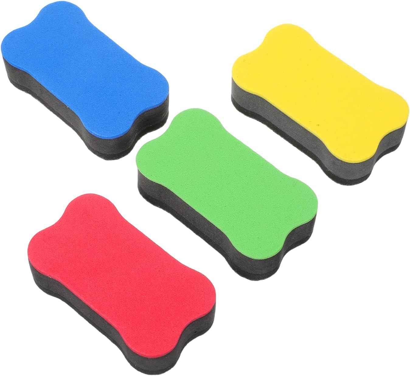 Lot de 4 gommes magnétiques effaçables à sec pour tableau noir ...