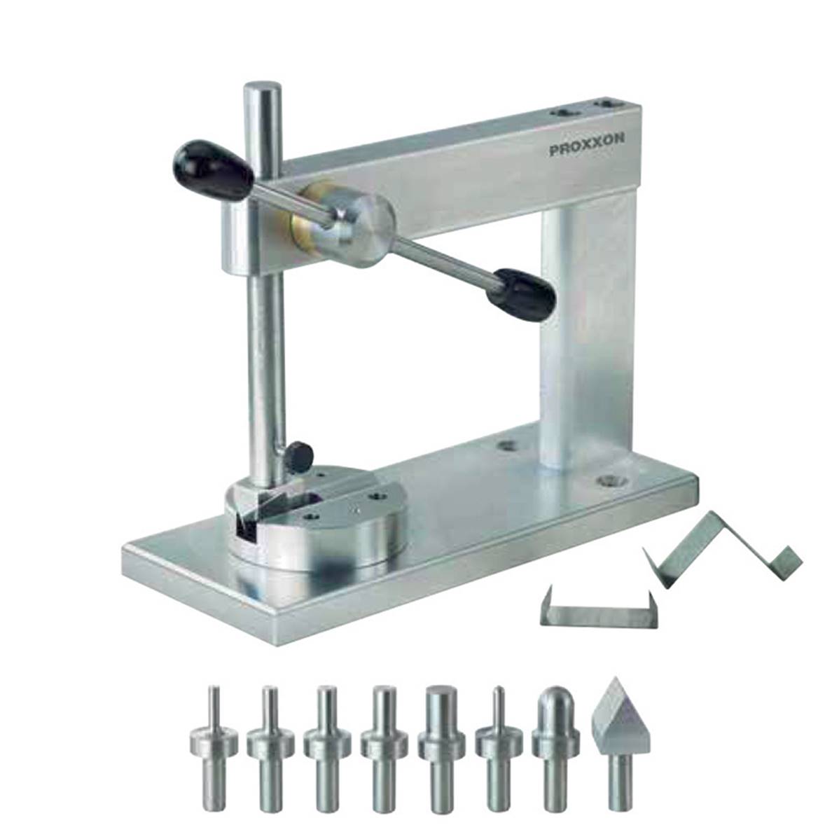 Micro press MP 120 - 5 poinçons cylindriques Ø 3 à 8mm. - Proxxon ...