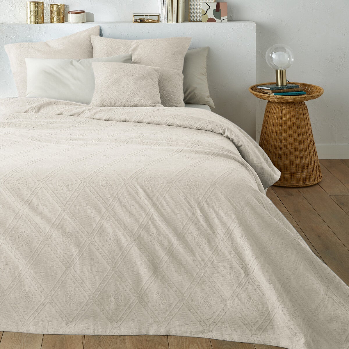 Dessus De Lit Blanc