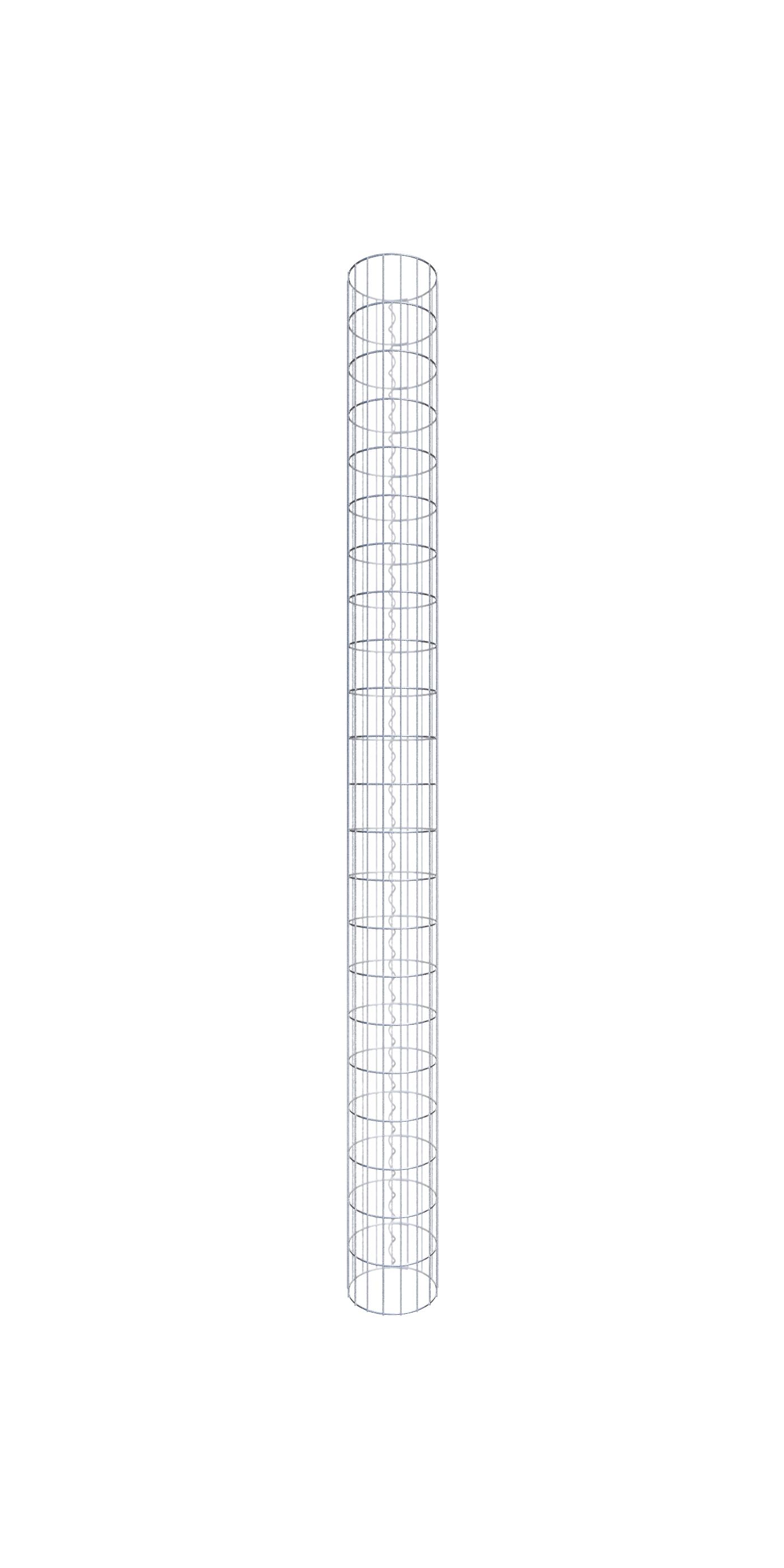 Colonne de gabion ronde, diamètre 27 cm, maille 5 x 10 cm - Hauteur ...