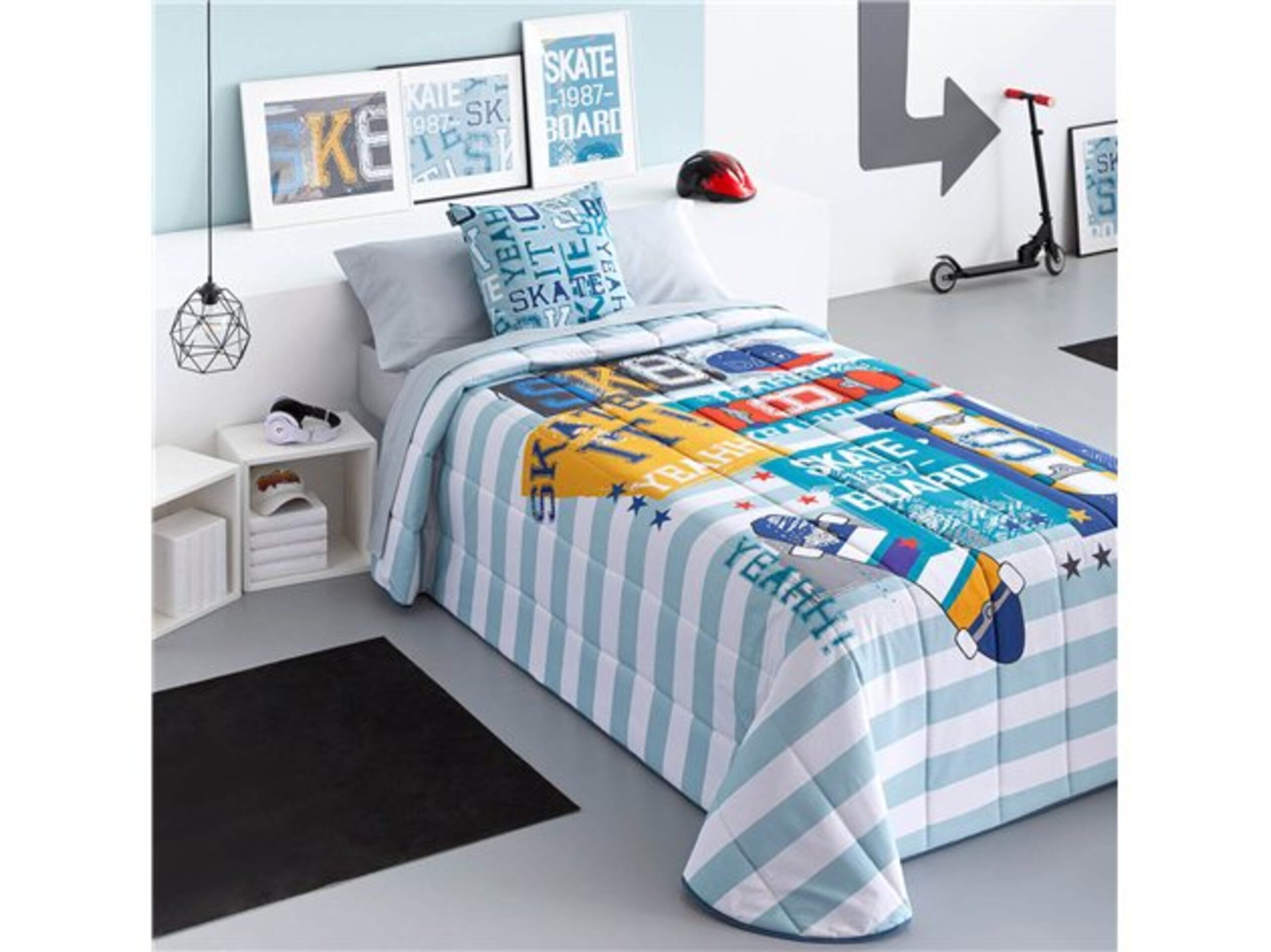 Edredón Juvenil Borreguito Sherpa Skate para Cama de 90 cm | Leroy Merlin