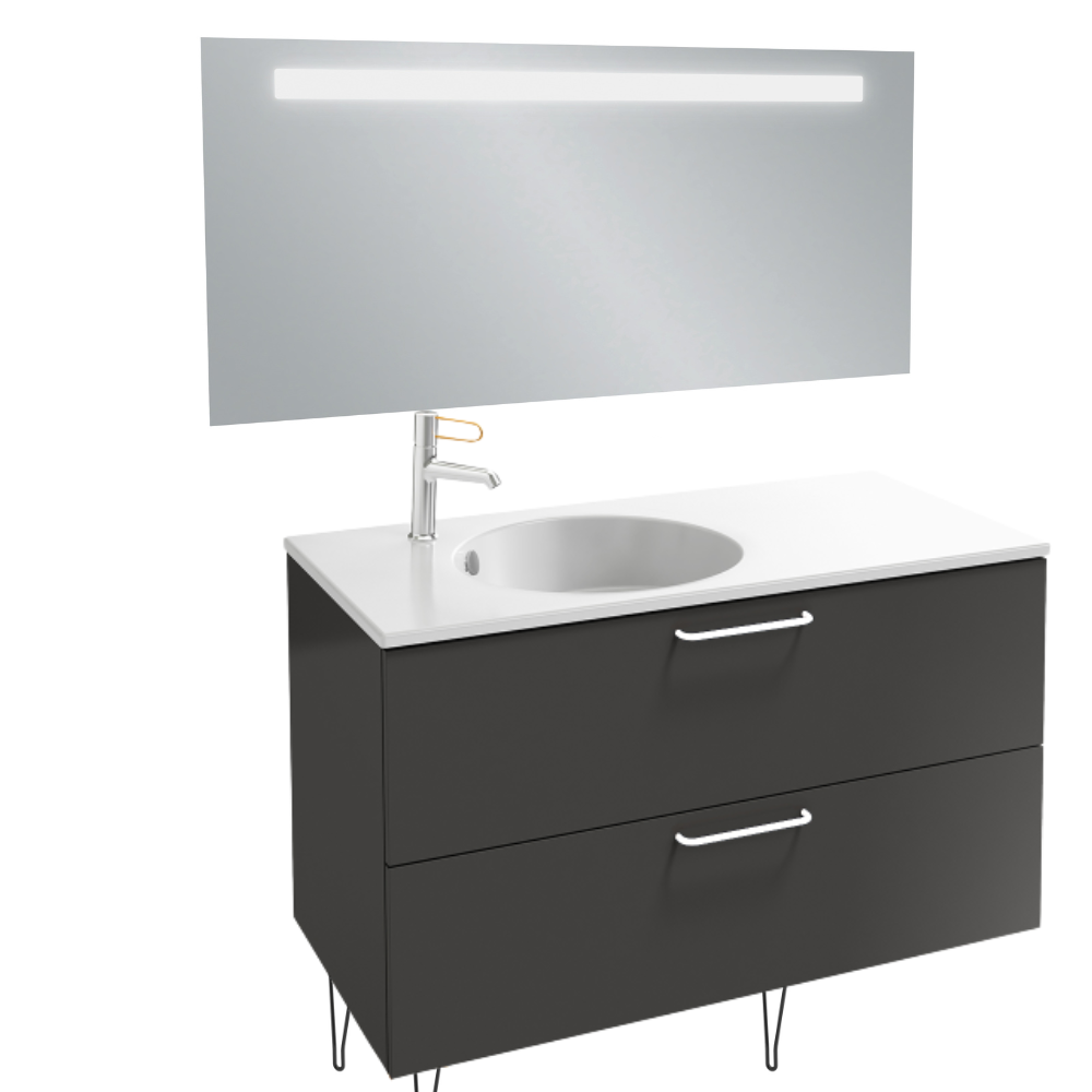Pack meuble de salle de bain 100 cm JACOB DELAFON Odéon Rive Gauche ...