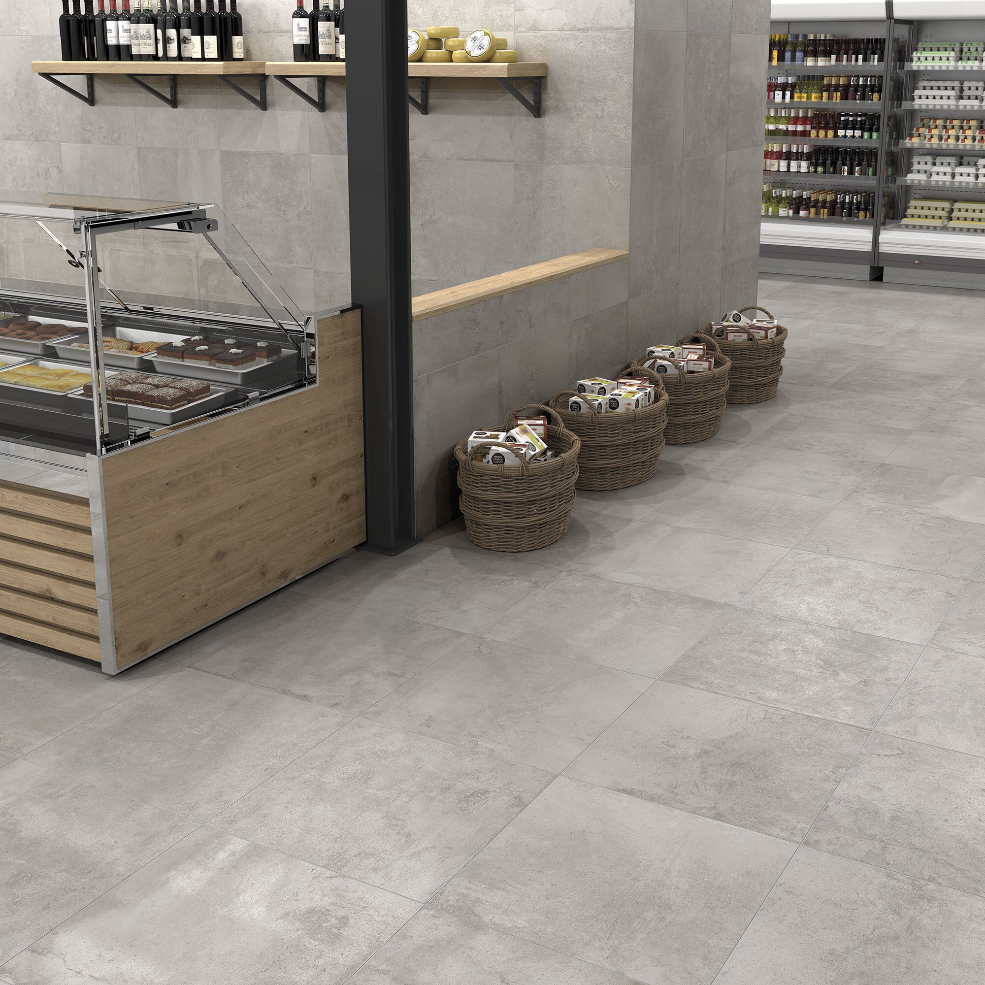 Grès cérame - CONCRETE - MASS - 60x60 Rectifié | Leroy Merlin