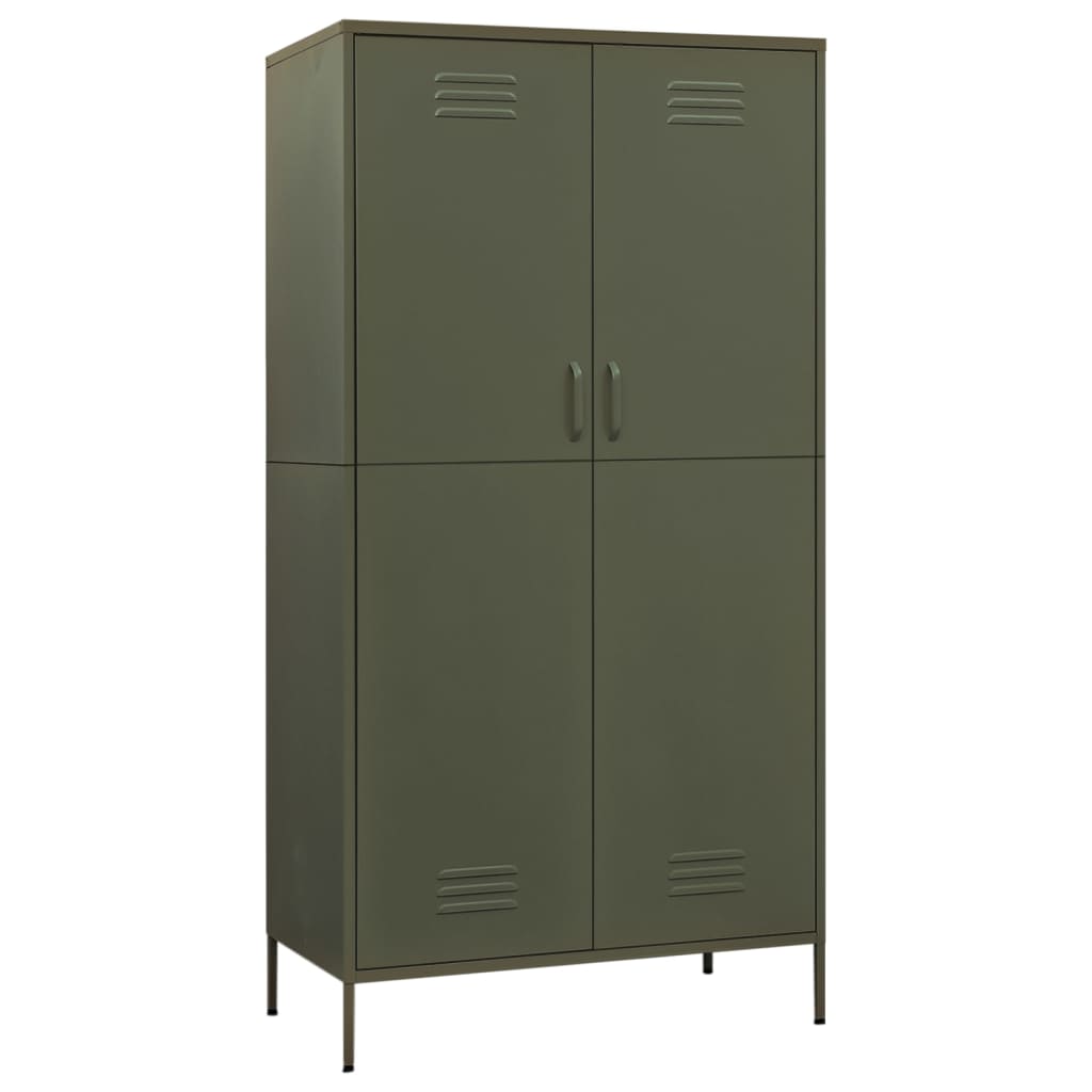 Armoire en acier vert olive 90x50x180 cm | Leroy Merlin