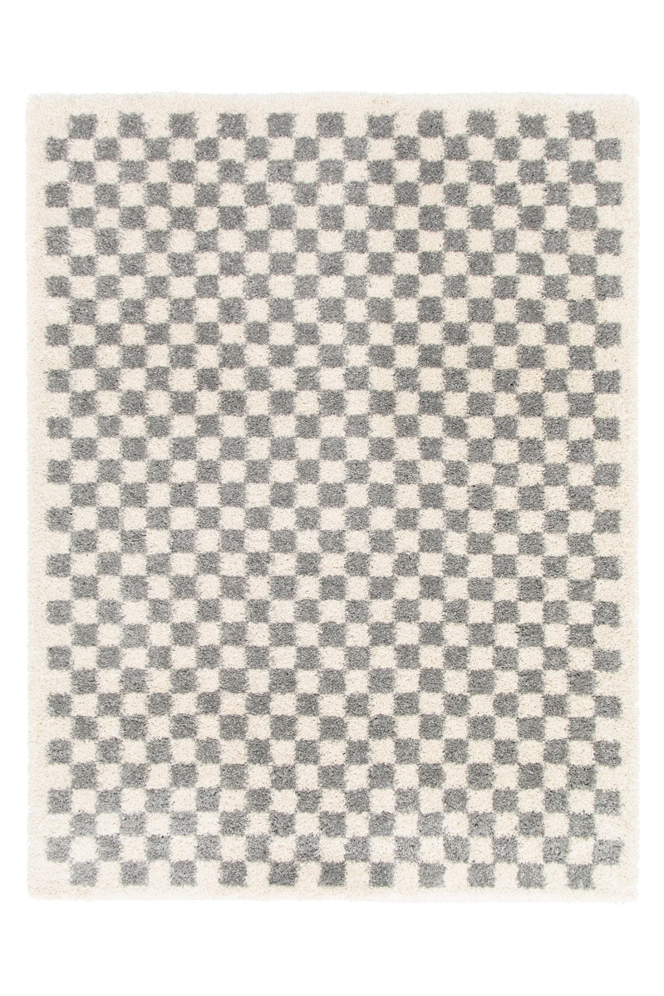 Tapis à poil haut doux et confortable CHECKERS 160 cm x 213cm | Leroy ...