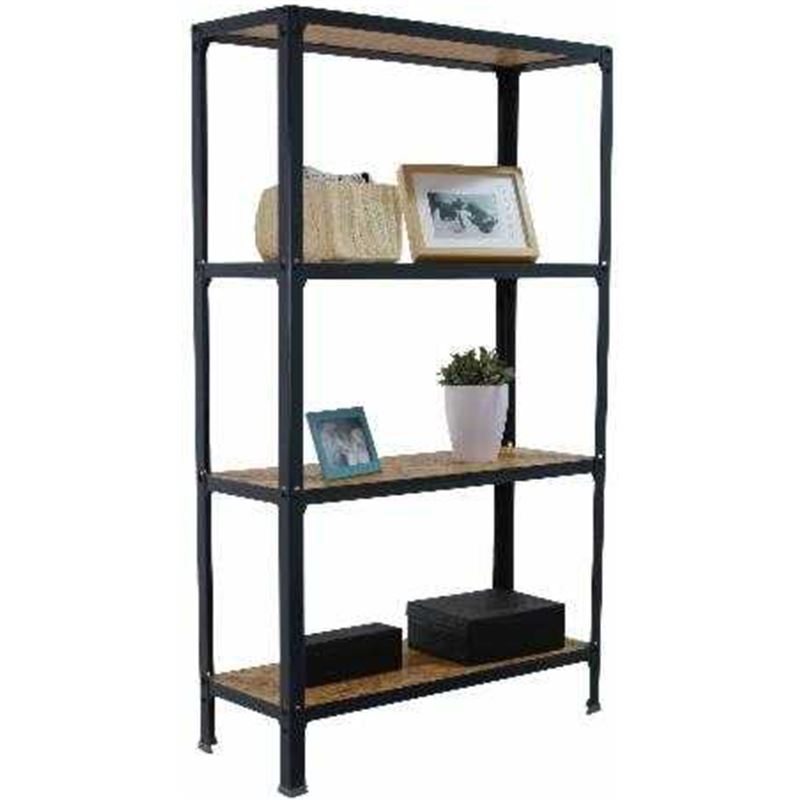 Estanteria SIMONHOME CLICK WOOD PLUS 4/300 ANTRACITA/OSB - 8425437128936 - Simon Rack | Leroy Merlin